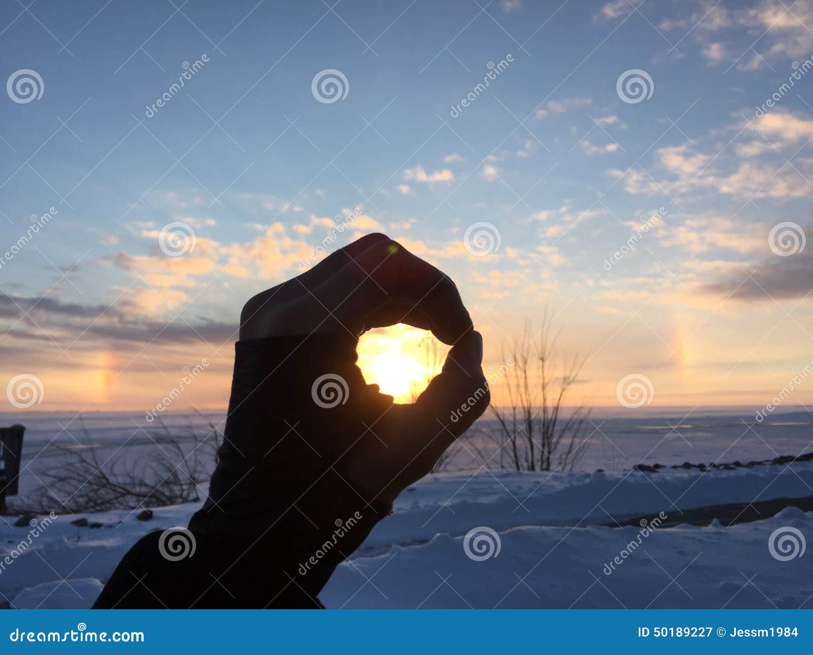 Sun Dog stock image. Image of pretty, winter, sunrise - 50189227