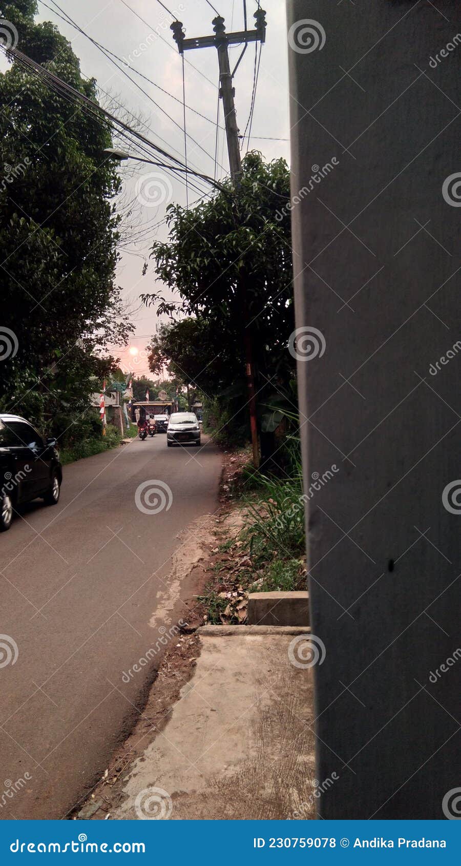 Sun is Down. stock photo. Image of road - 230759078