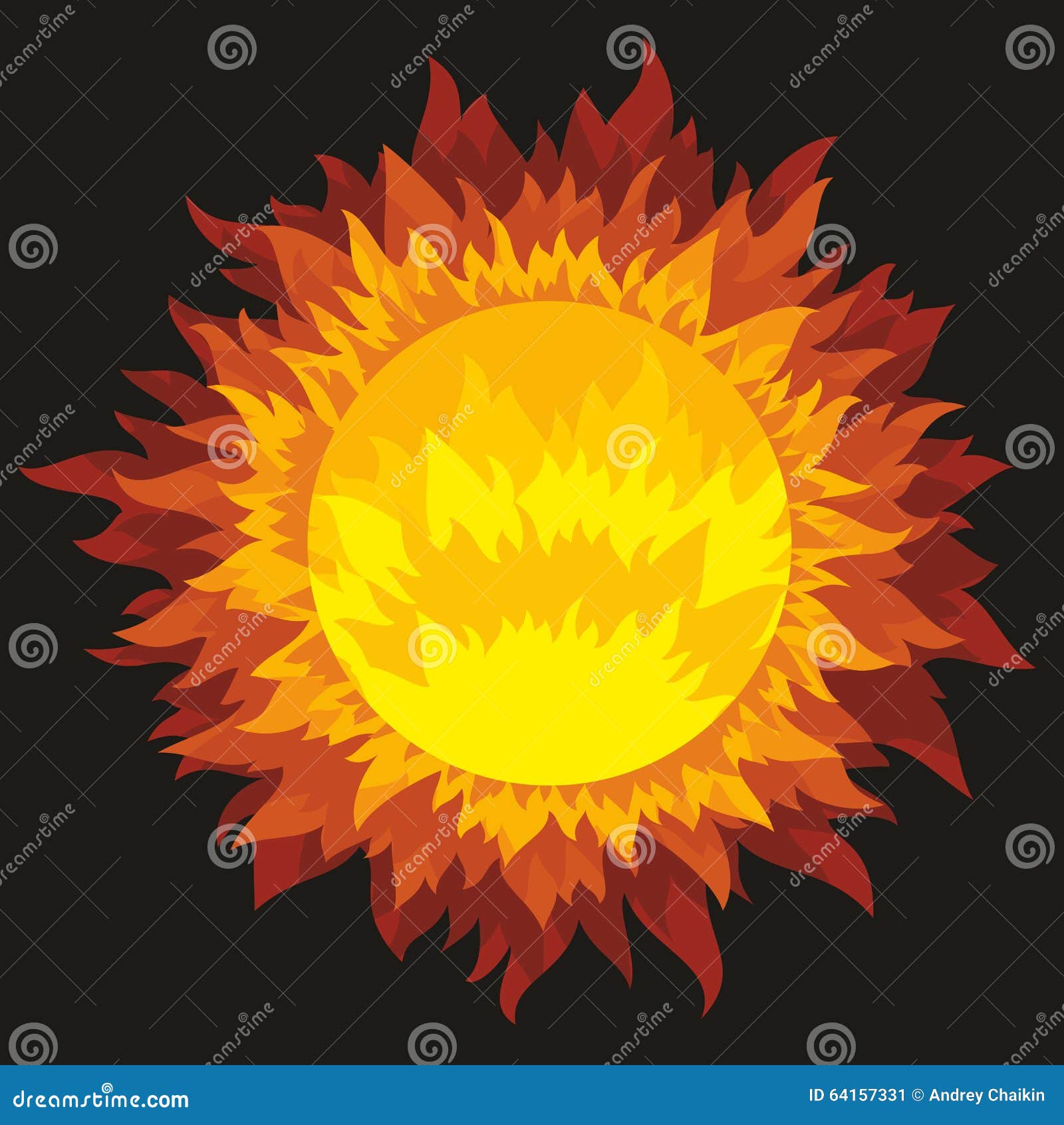 Sun. stock vector. Illustration of bright, beams, sunlight - 64157331