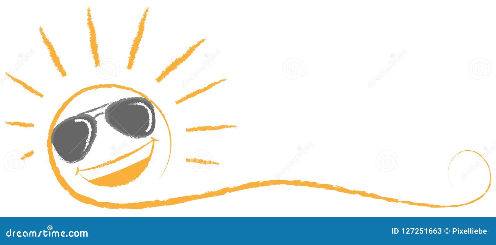 Sun Drawing Scribble Vector Stock Illustration - Illustration of crayon ...