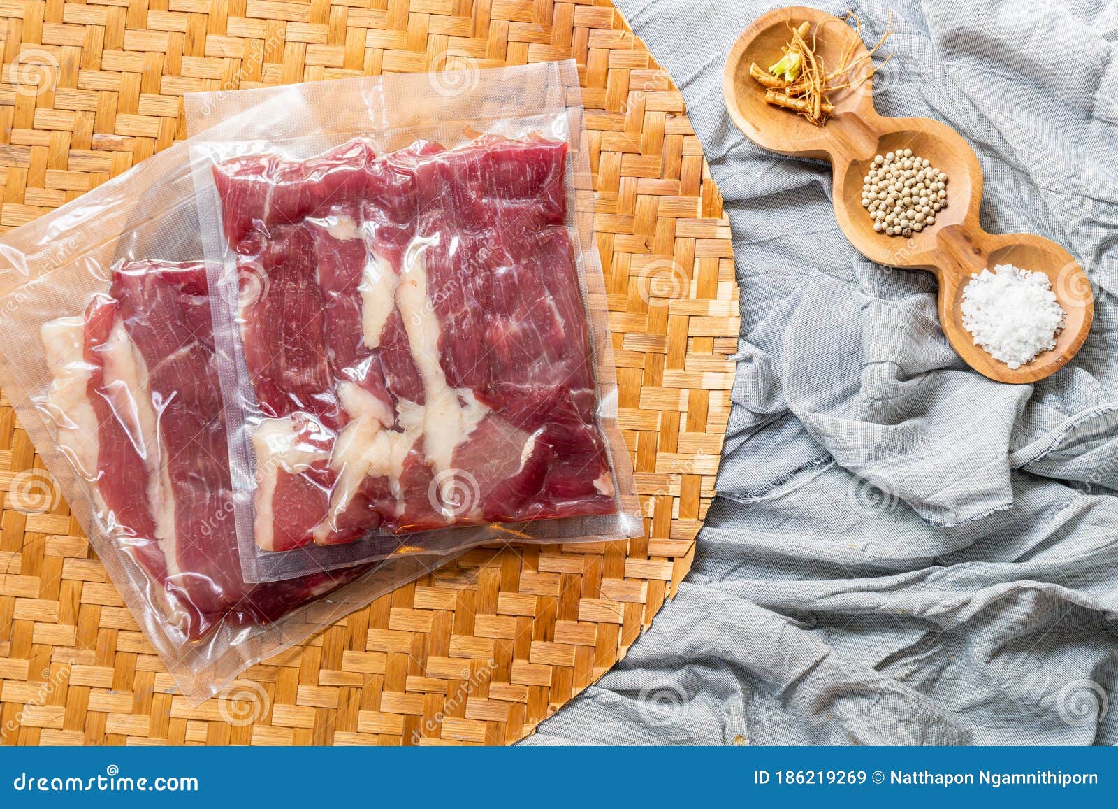 Sun dried beef stock image. Image of restaurant, healthy - 186219269