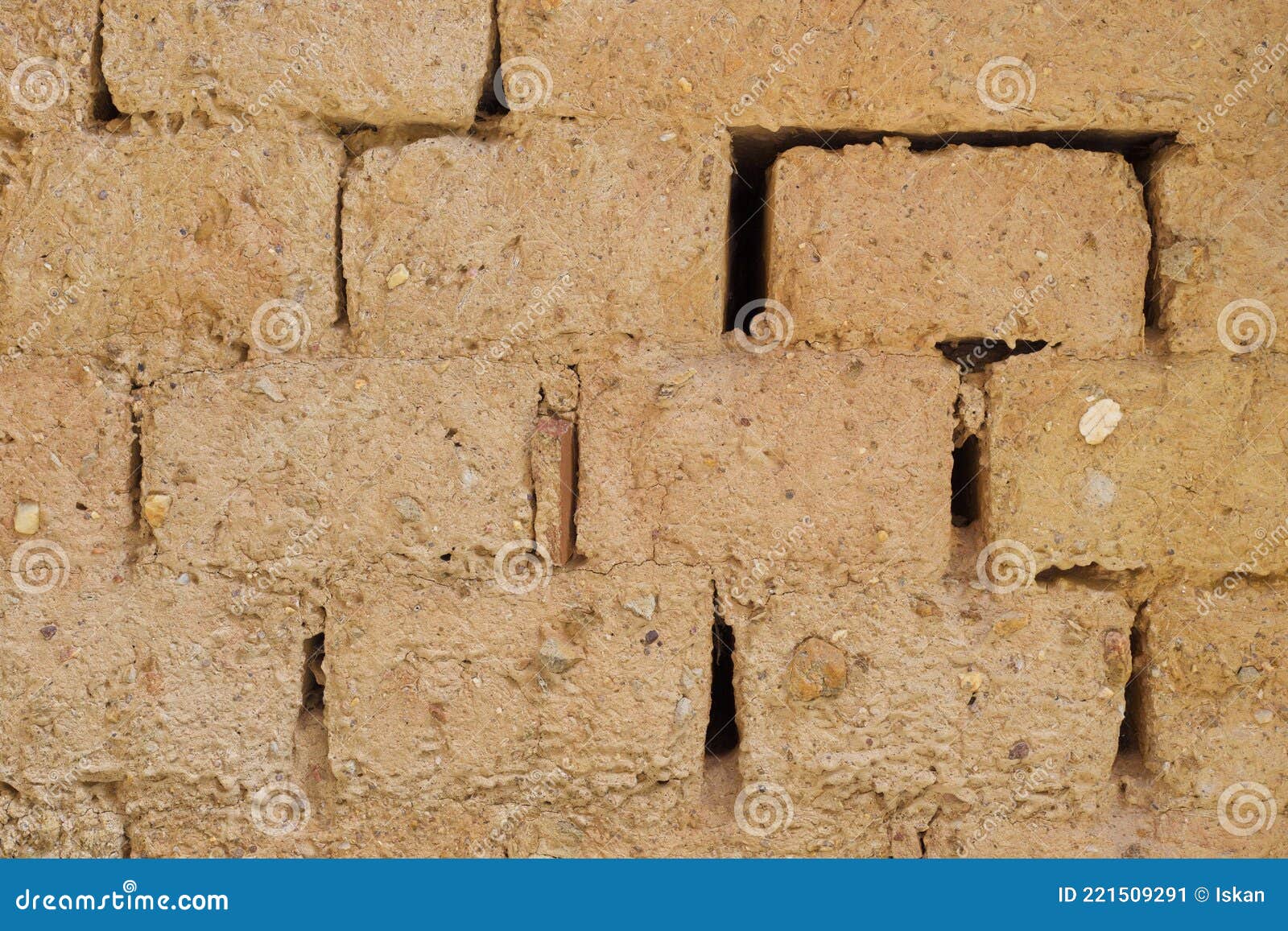 Sun-dried brick texture stock image. Image of green - 221509291