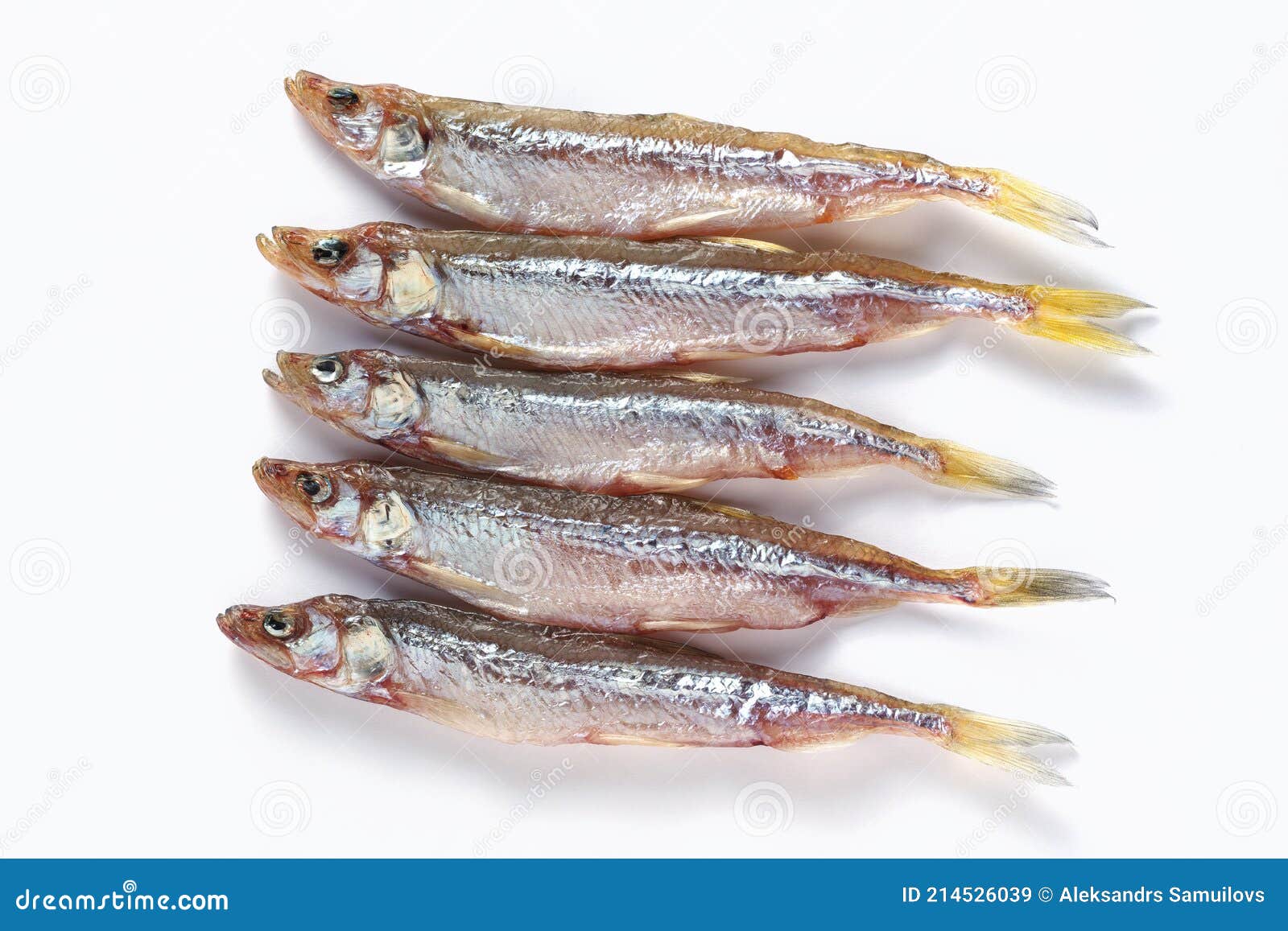 Sun-dried capelin fish stock image. Image of products - 214526039