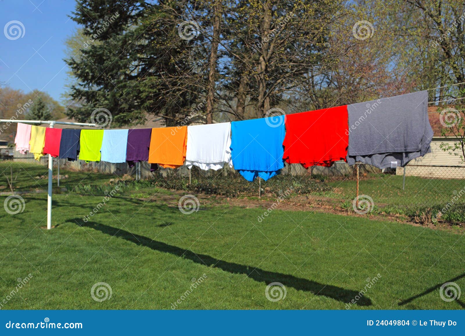 Sun Dried Clothes stock photo. Image of fashion, open - 24049804