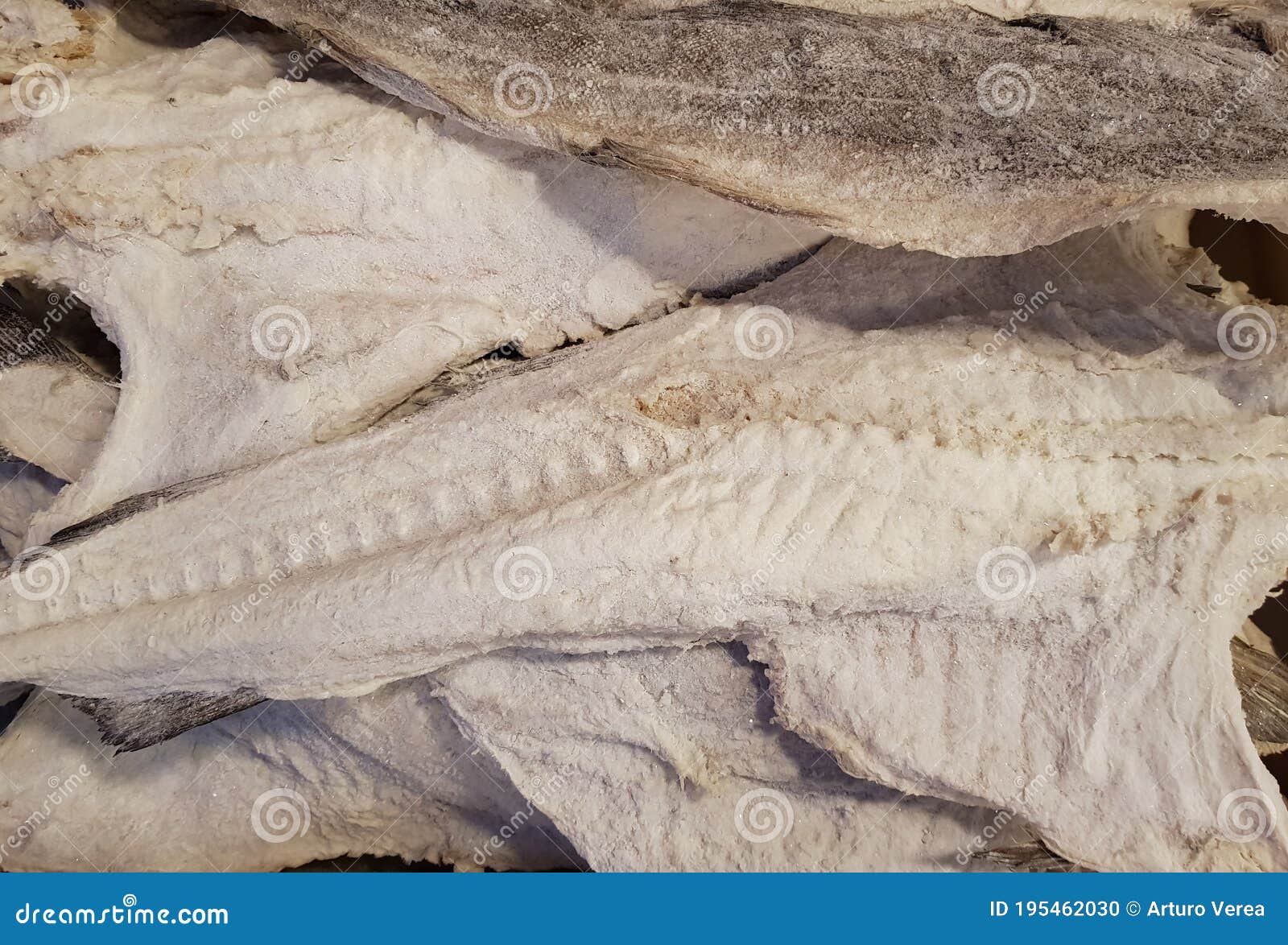 Sun-dried Salted Codfish Bacalao Stock Photo - Image of rough ...
