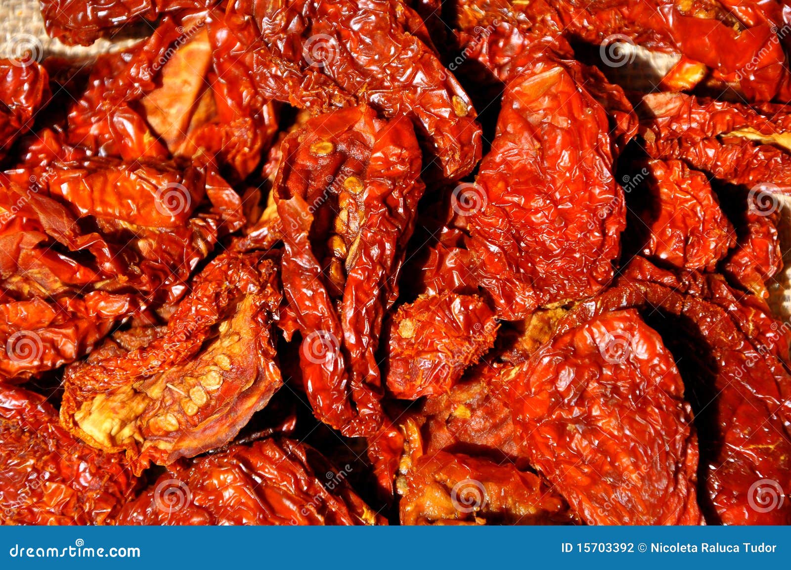 Sun dried tomatoes stock photo. Image of organic, orange - 15703392