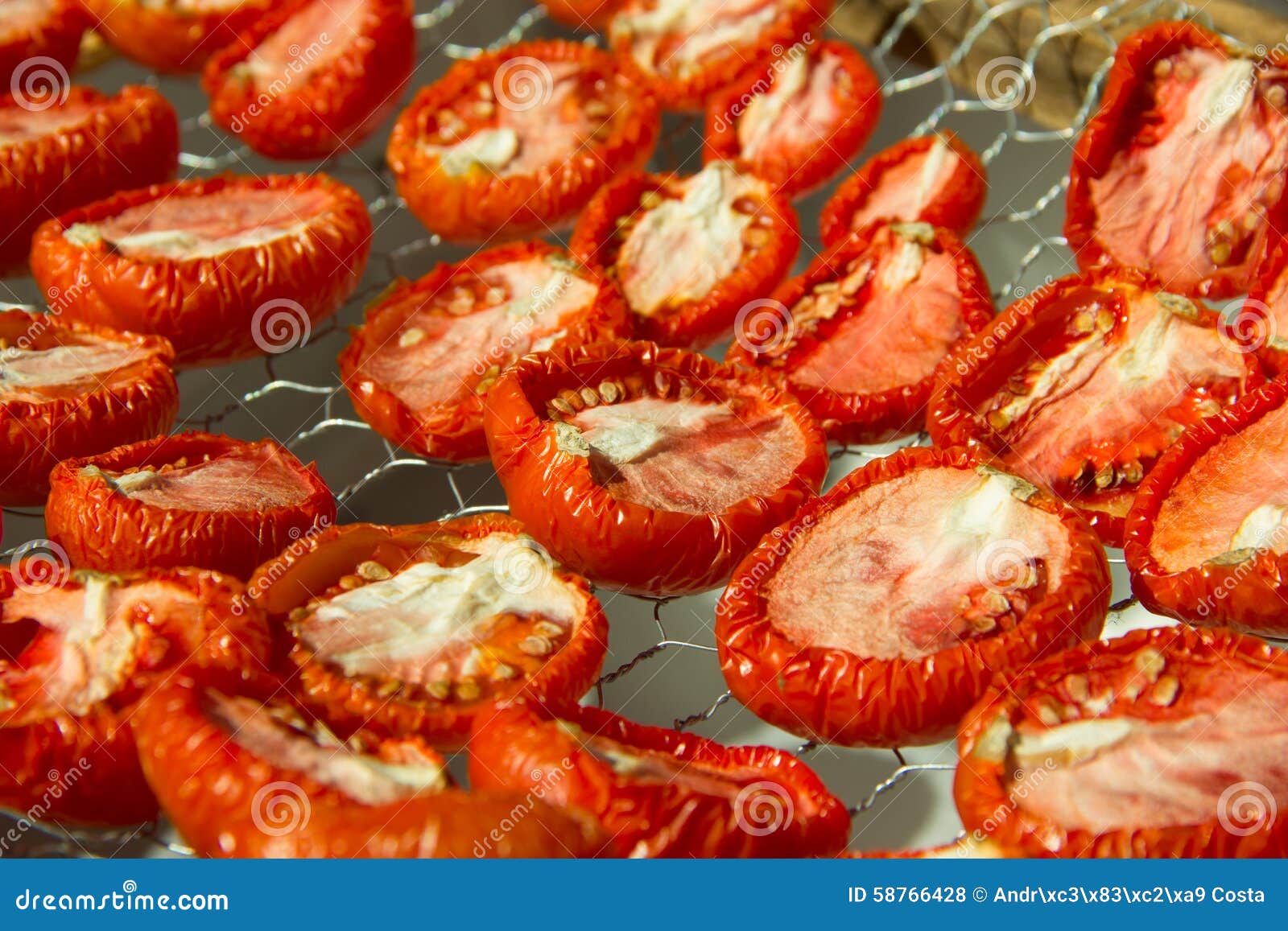 Sun Dried Tomatoes on a Simple Drying Tray Stock Photo - Image of ...