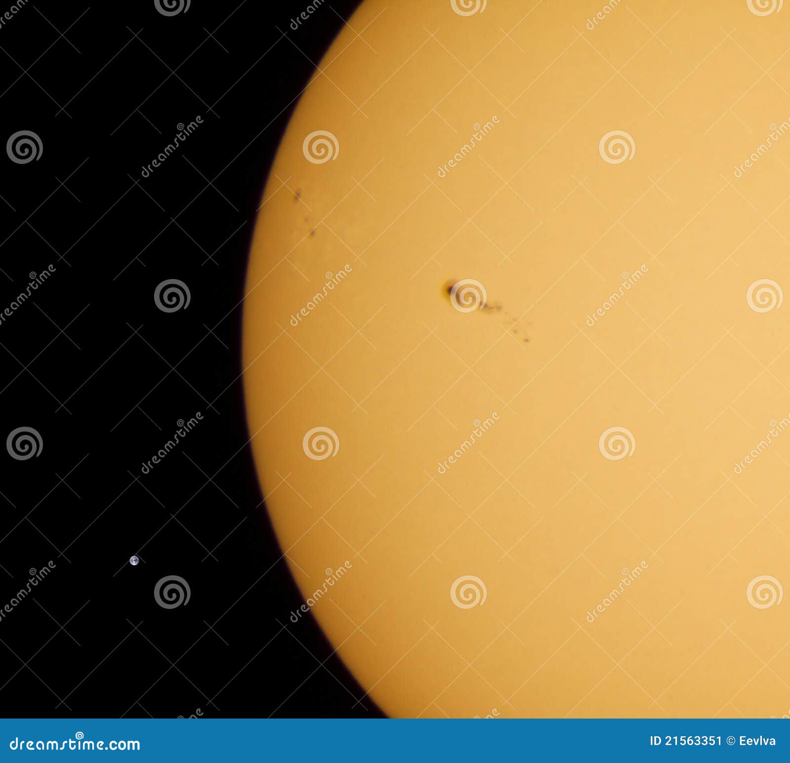 Sun and Earth Comparison stock image. Image of space - 21563351