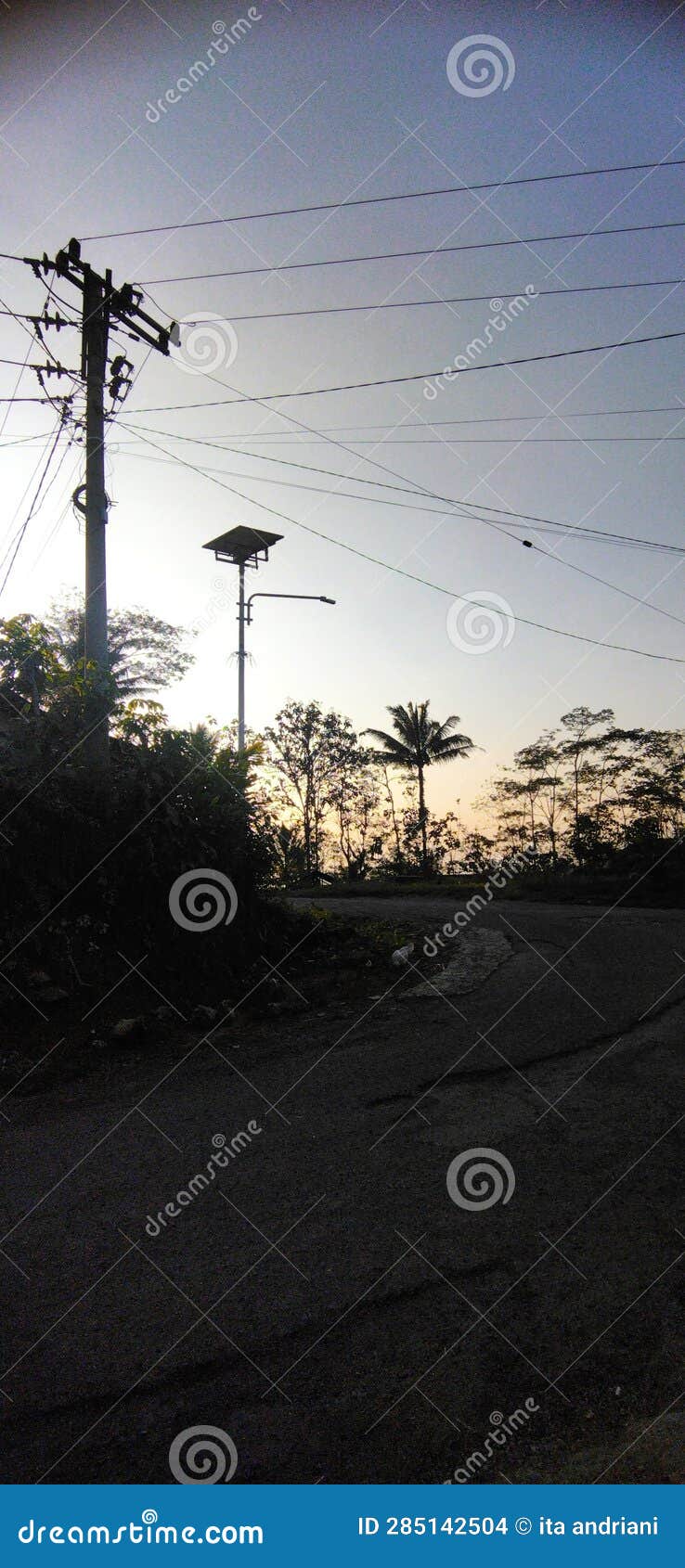 When the Sun is on the Eastern Horizon . Stock Photo - Image of scenery ...