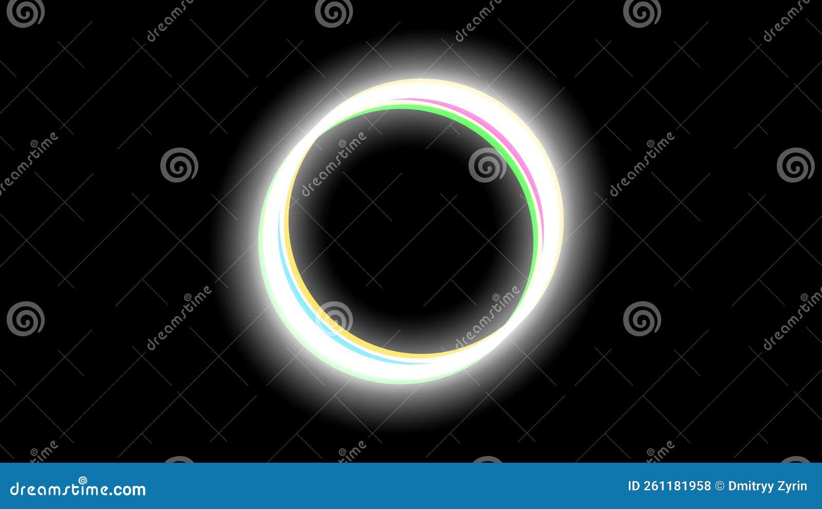 Sun Eclipse Color Fire Dark Background Vector Moon Design Style Space ...