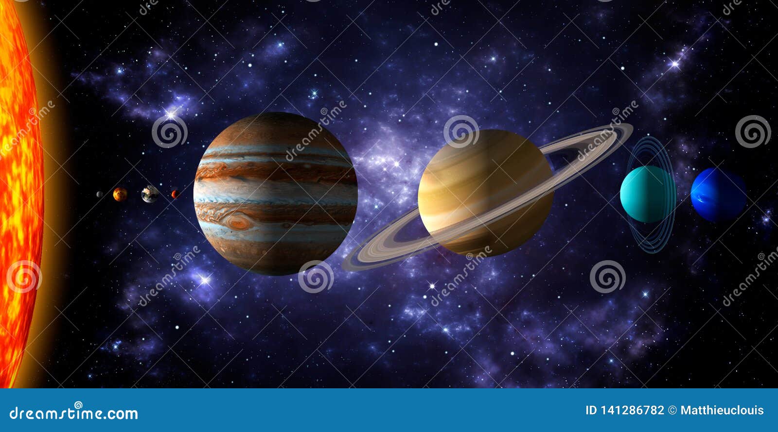 Realistic Model Of The Solar System Scale
