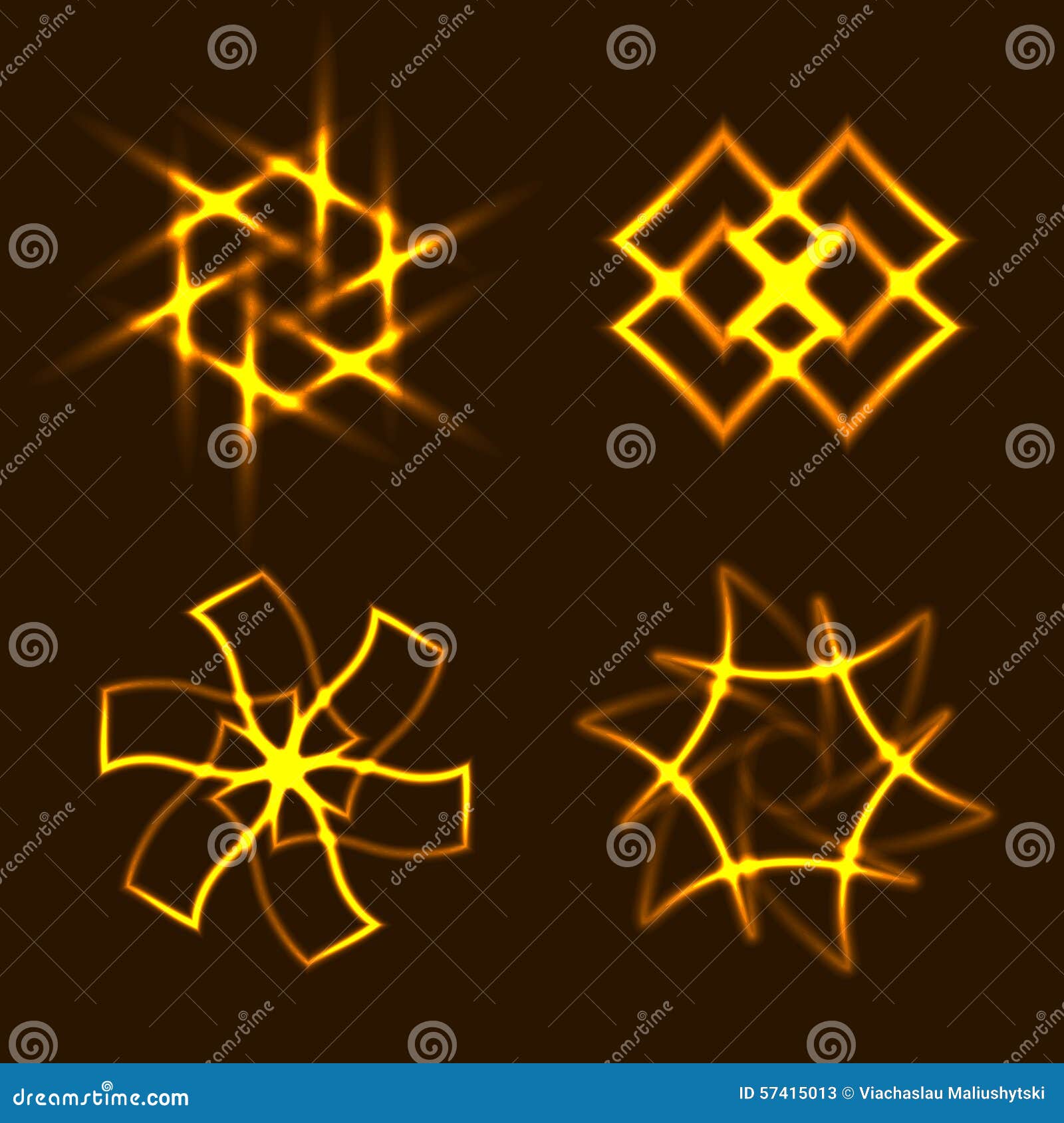 Sun Elements with Adaptation To Background Stock Vector - Illustration ...