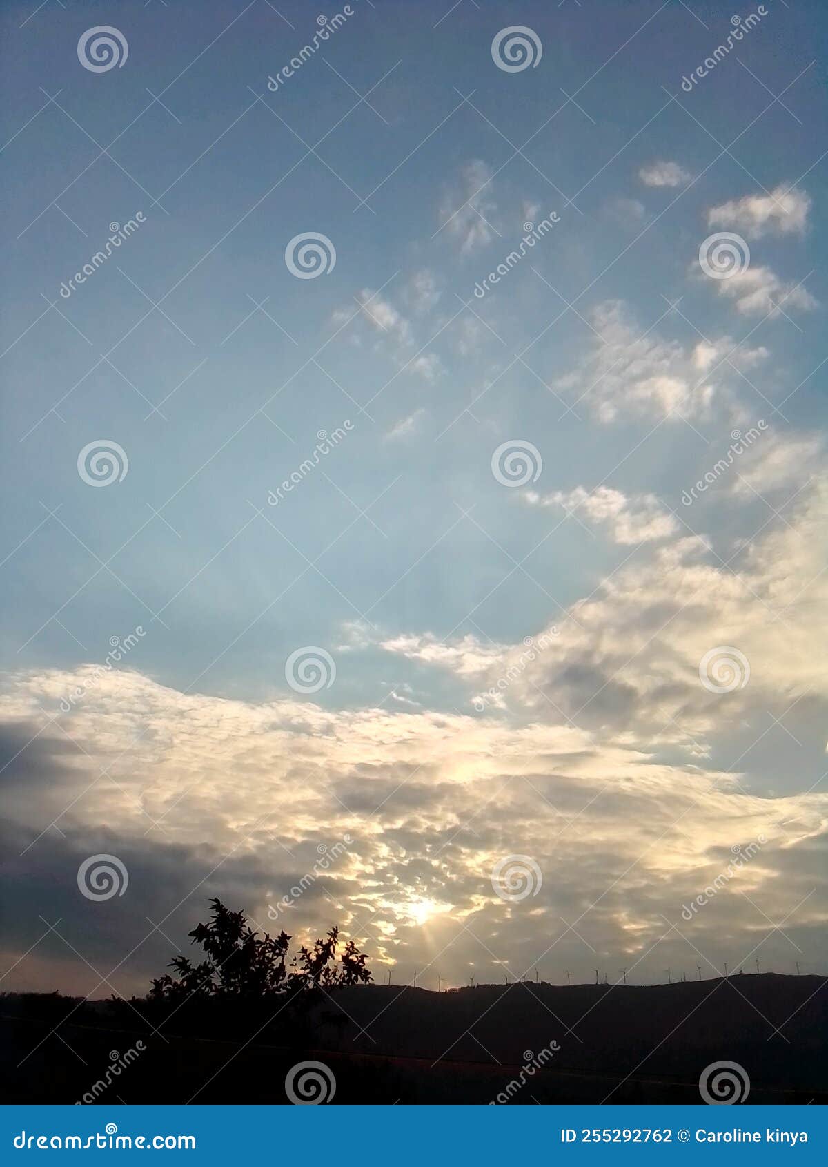 The Sun Emerging from a Thick Cloud in the Early Morning, September ...