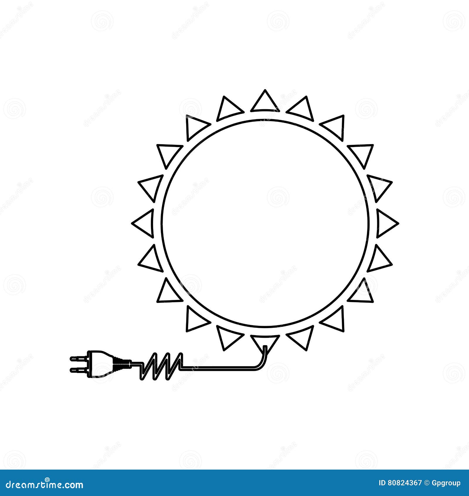 Sun energy icon image stock vector. Illustration of energy - 80824367