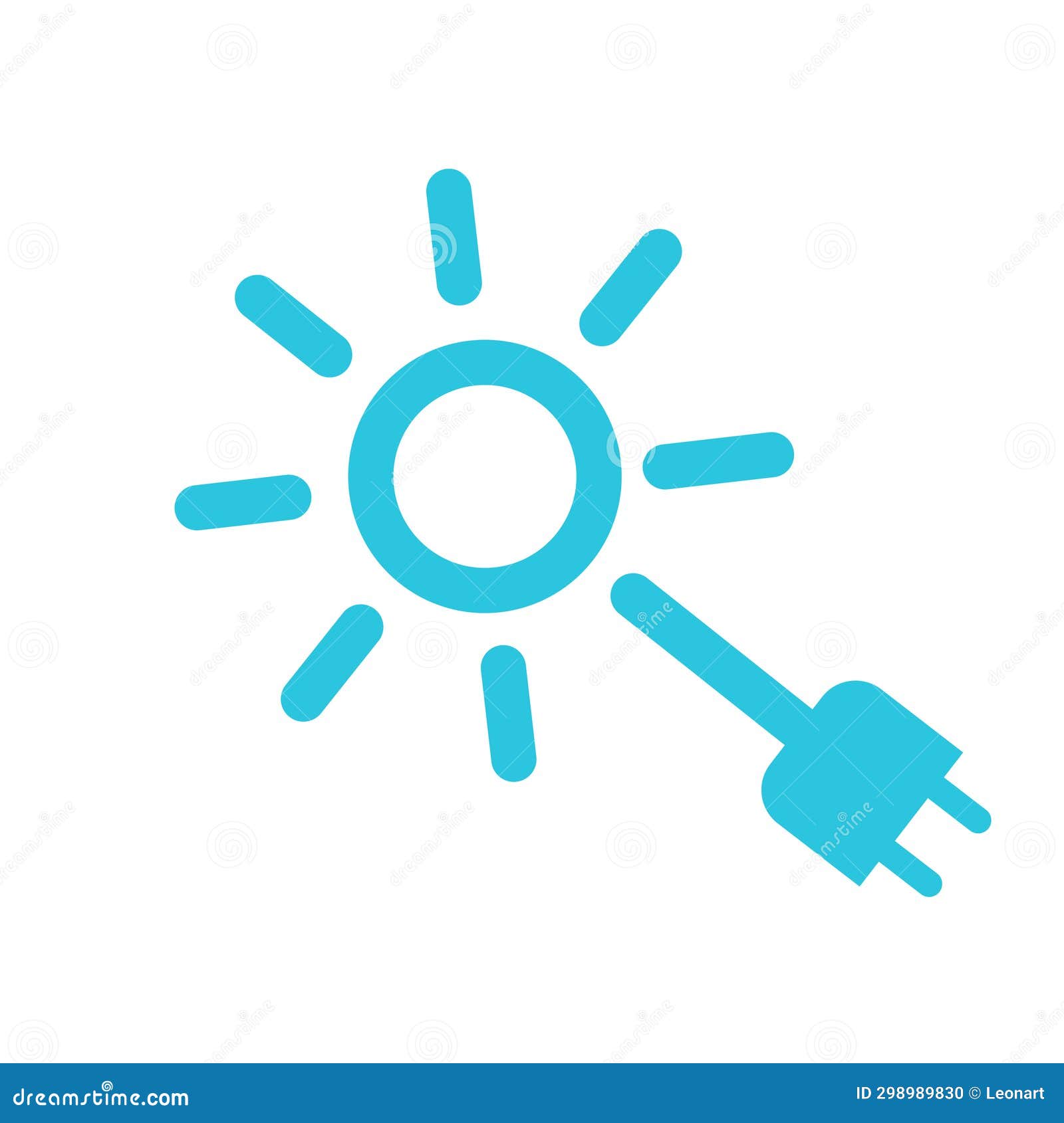 No Plug Power Icon Vector Graphic Simple Pictogram Label, Unplug ...