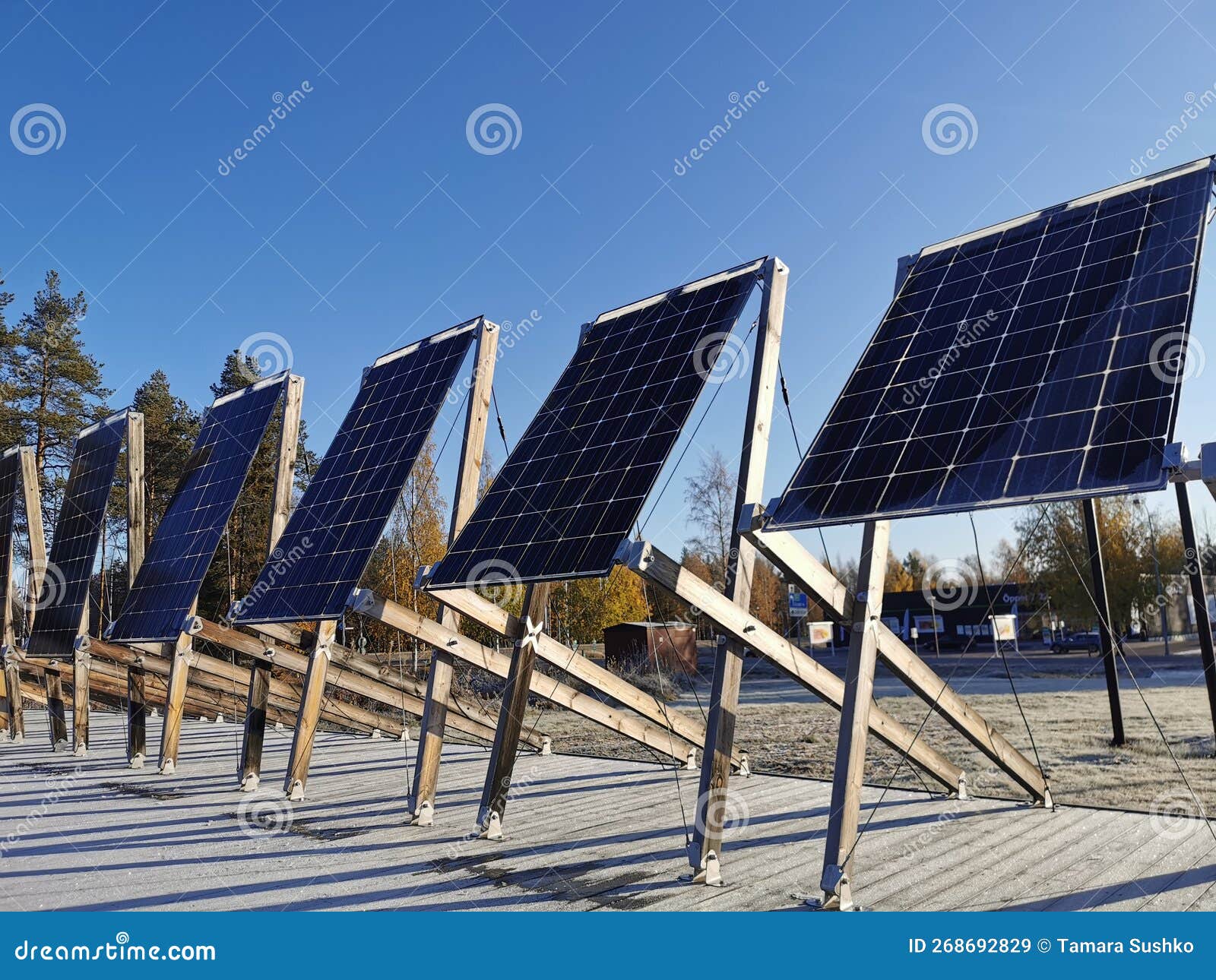 Sun Energy, Solar Panel in the North of Sweden Stock Image - Image of ...