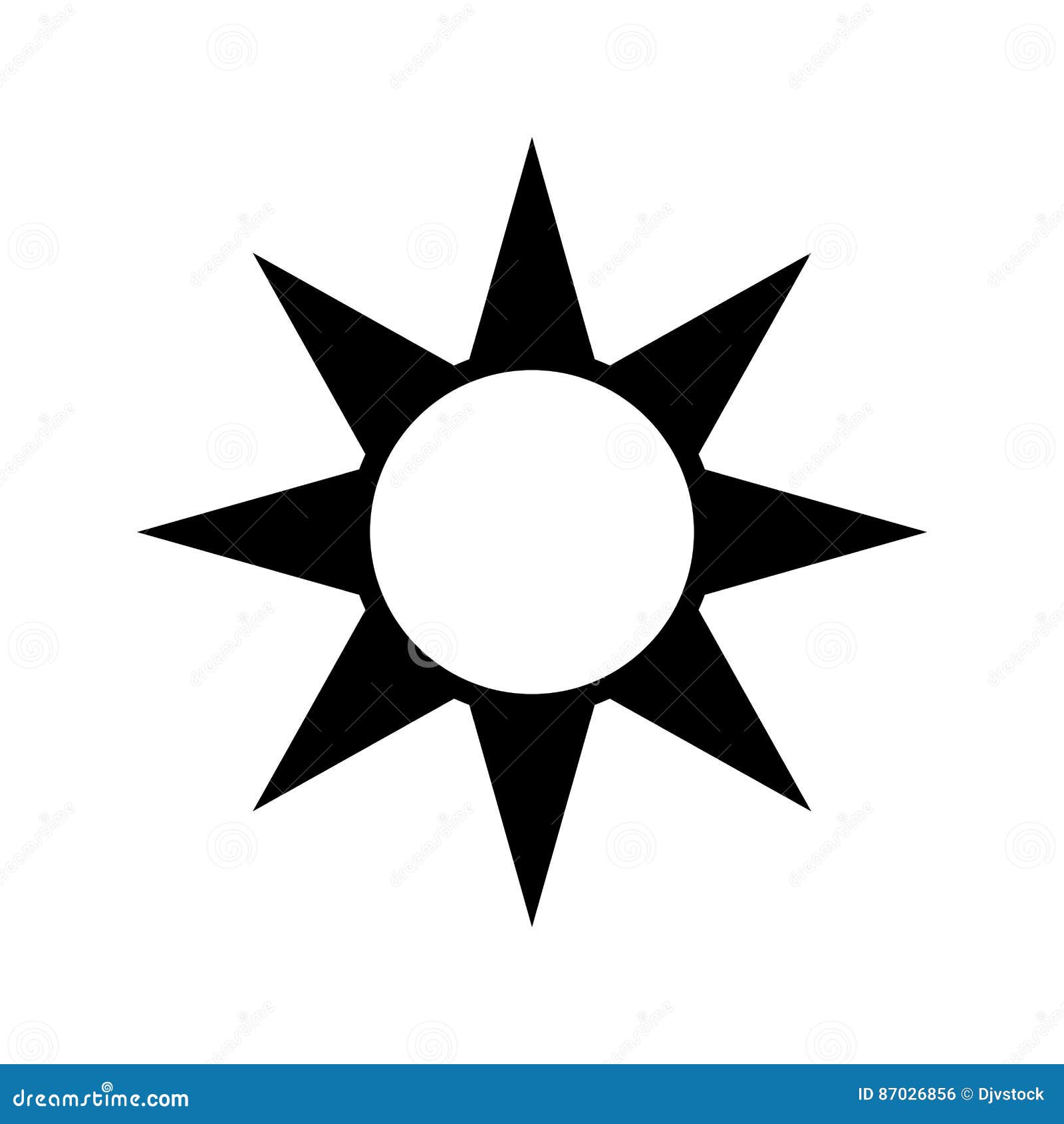 Sun energy symbol stock illustration. Illustration of holiday - 87026856