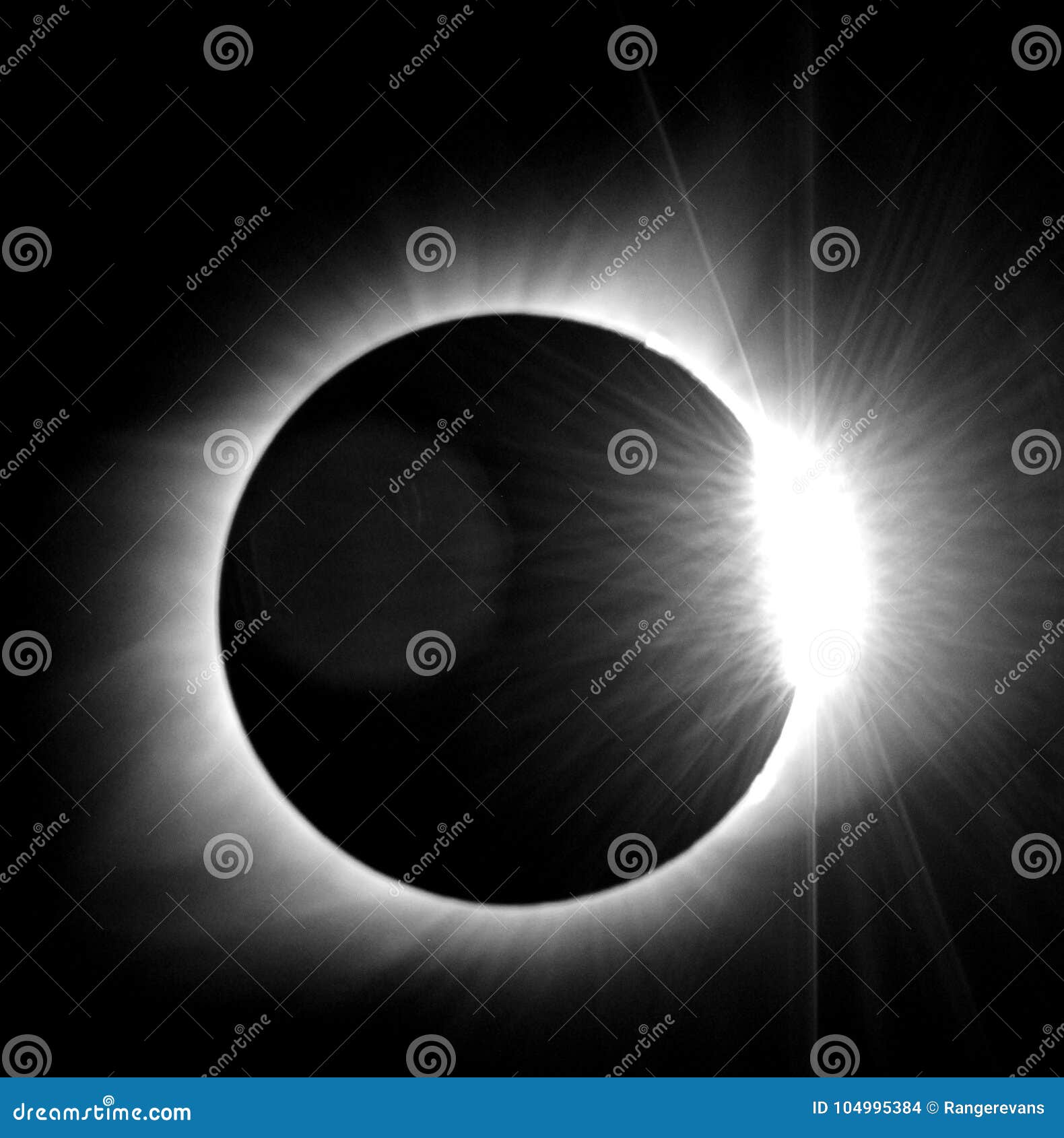 Total Solar Eclipse Diamond Ring Effect Stock Photo - Image of corona ...