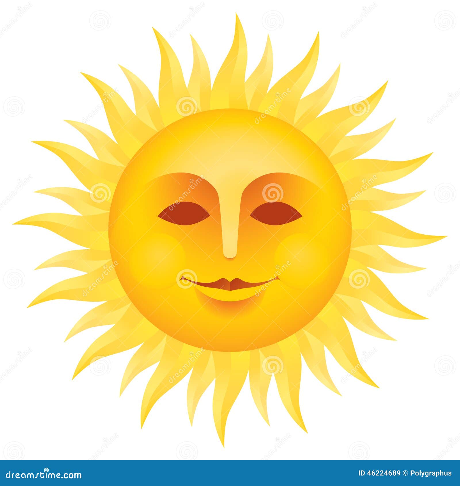 Sun face stock vector. Illustration of heat, shiny, mosaic - 46224689