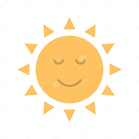 Sun with Face Icon Vector Image. Suitable for Mobile Apps, Web Apps and ...