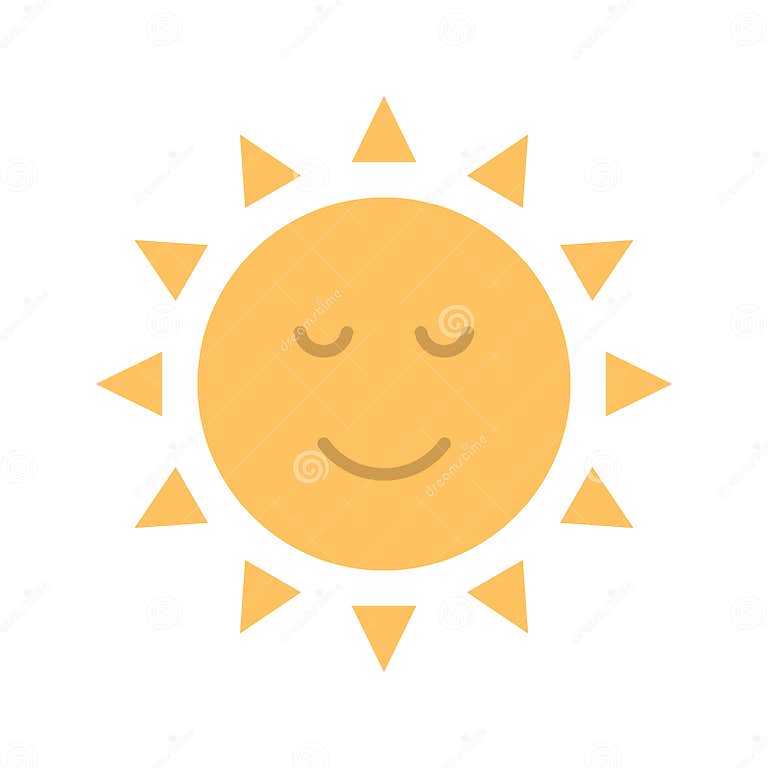 Sun with Face Icon Vector Image. Suitable for Mobile Apps, Web Apps and ...