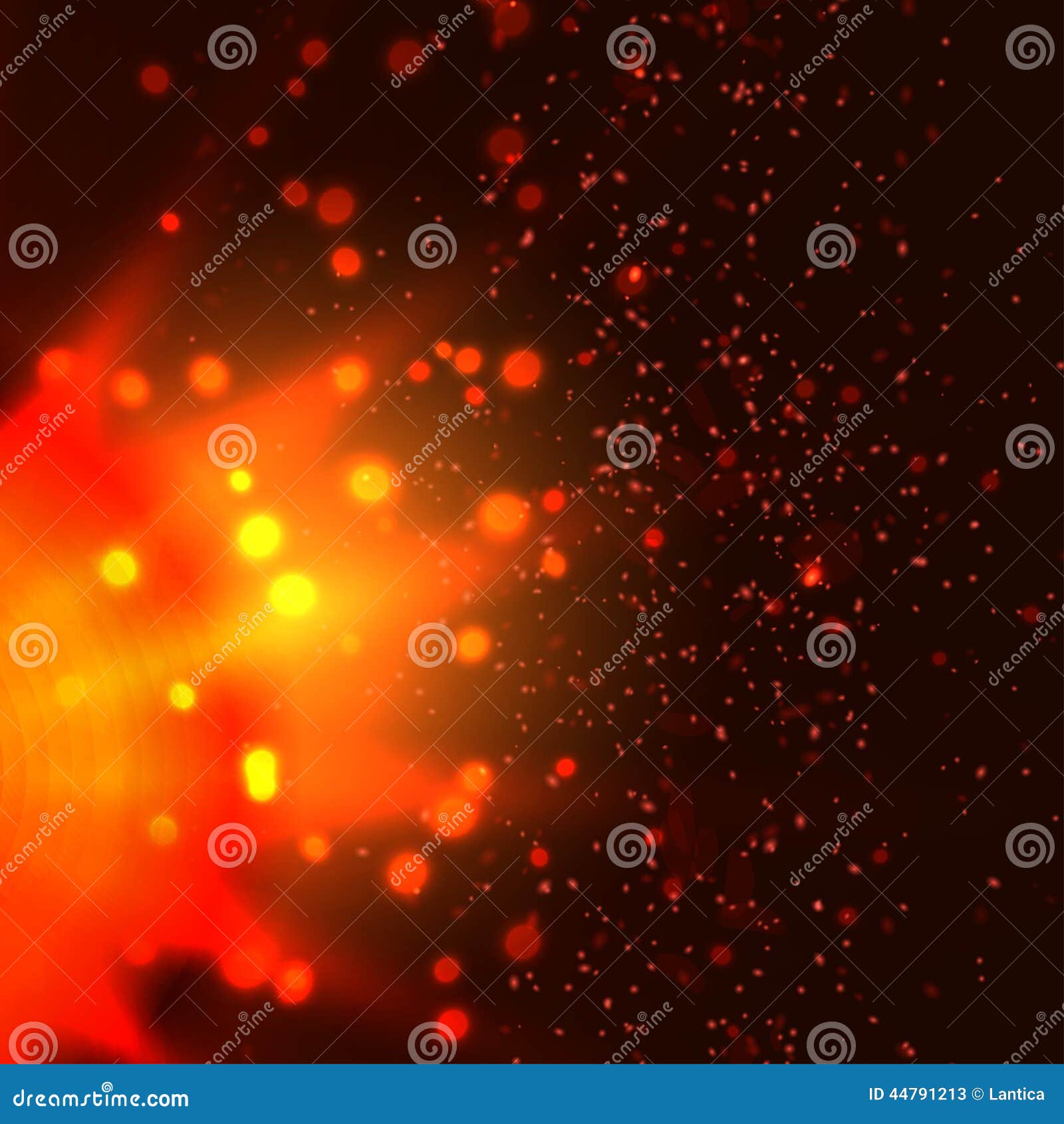 Sun Fire and Bokeh Background Stock Vector - Illustration of burn ...