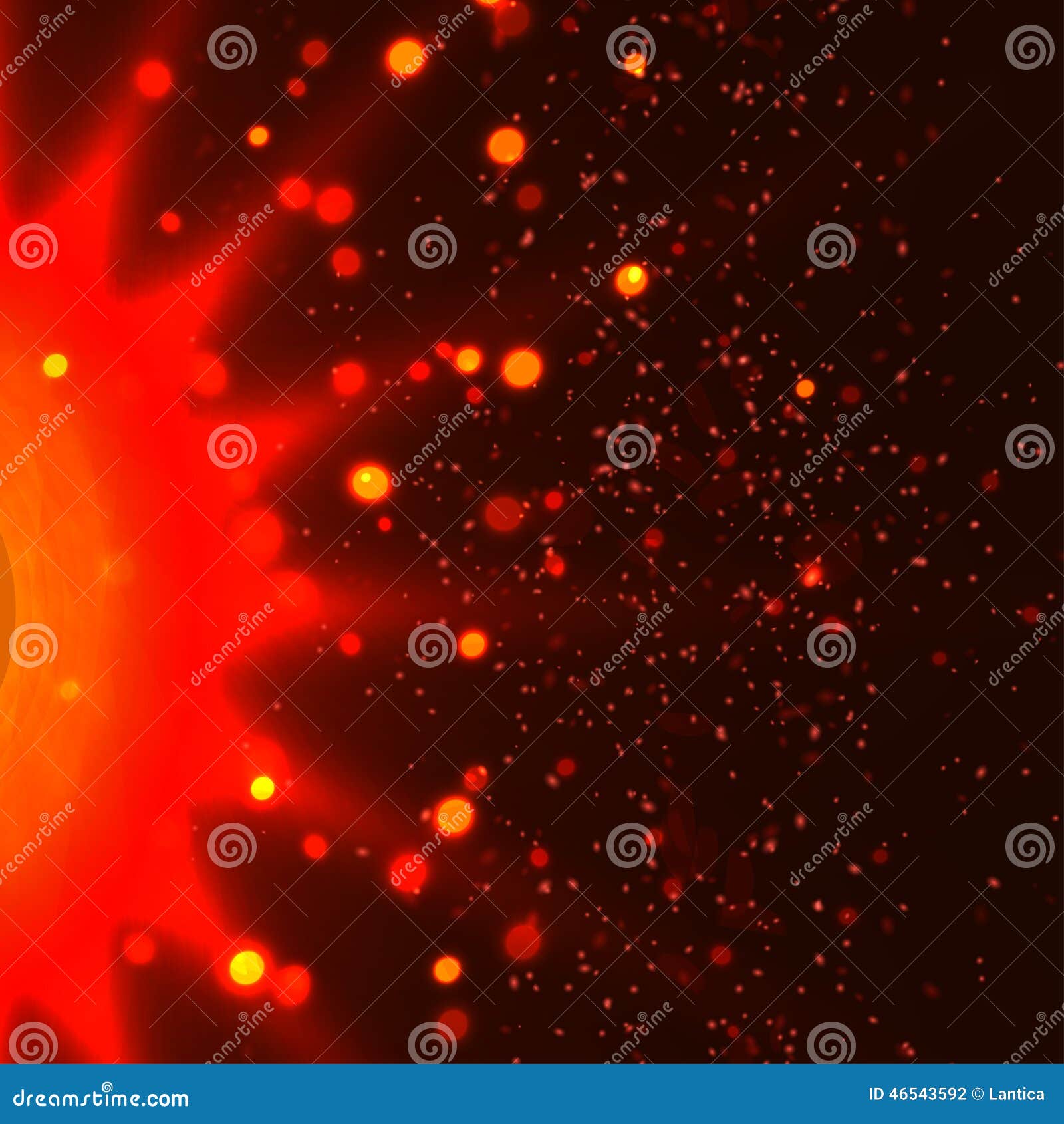 Sun Fire and Bokeh Background Stock Vector - Illustration of cosmos ...