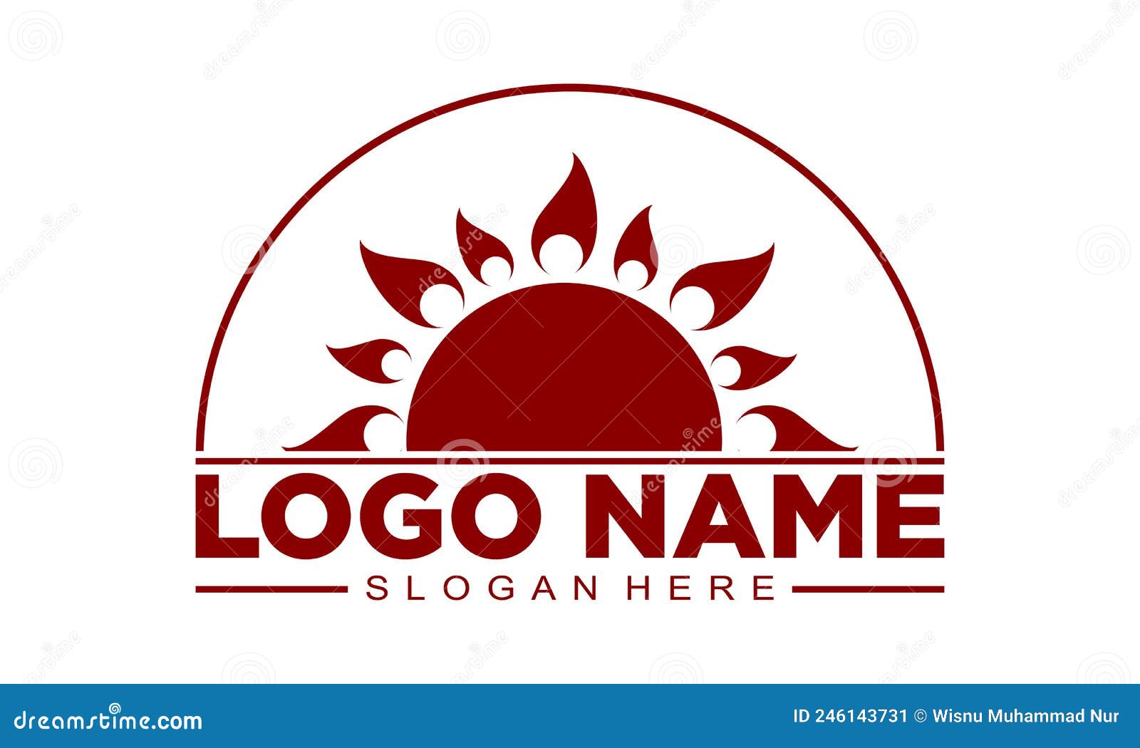 Sun Fire Illustration Vector Logo Stock Vector - Illustration of energy ...