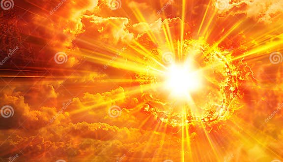 Sun Flash, Solar Energy Burn Stock Illustration - Illustration of ...