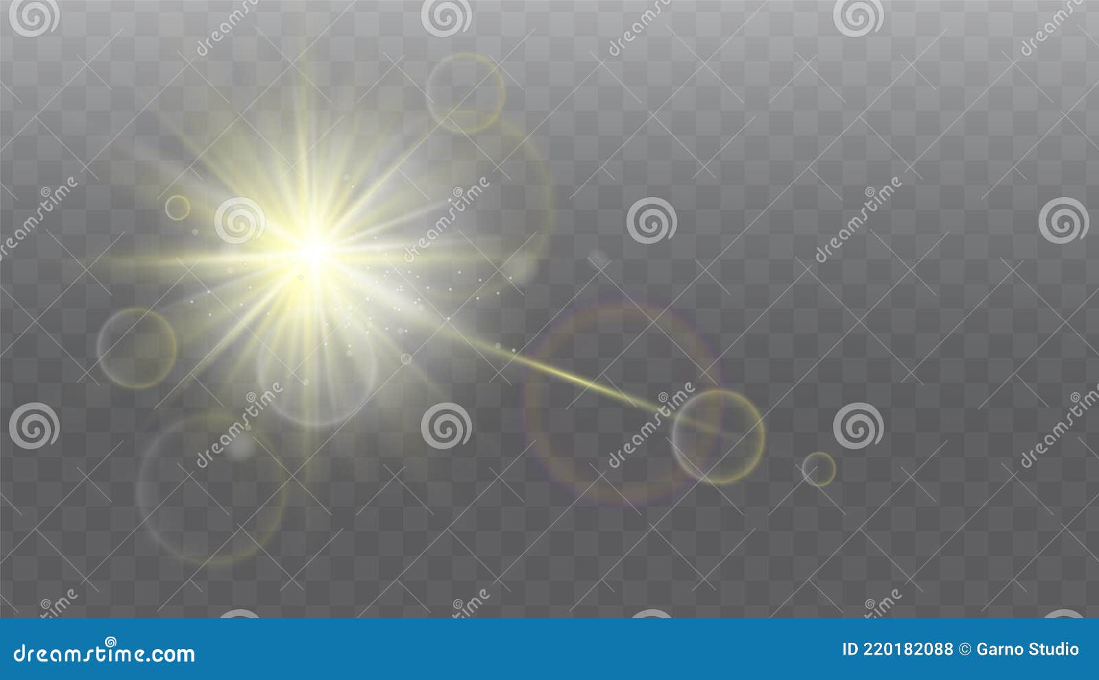 Sun Flash Special Effect. Sunlight, Isolated Spark Stock Vector ...