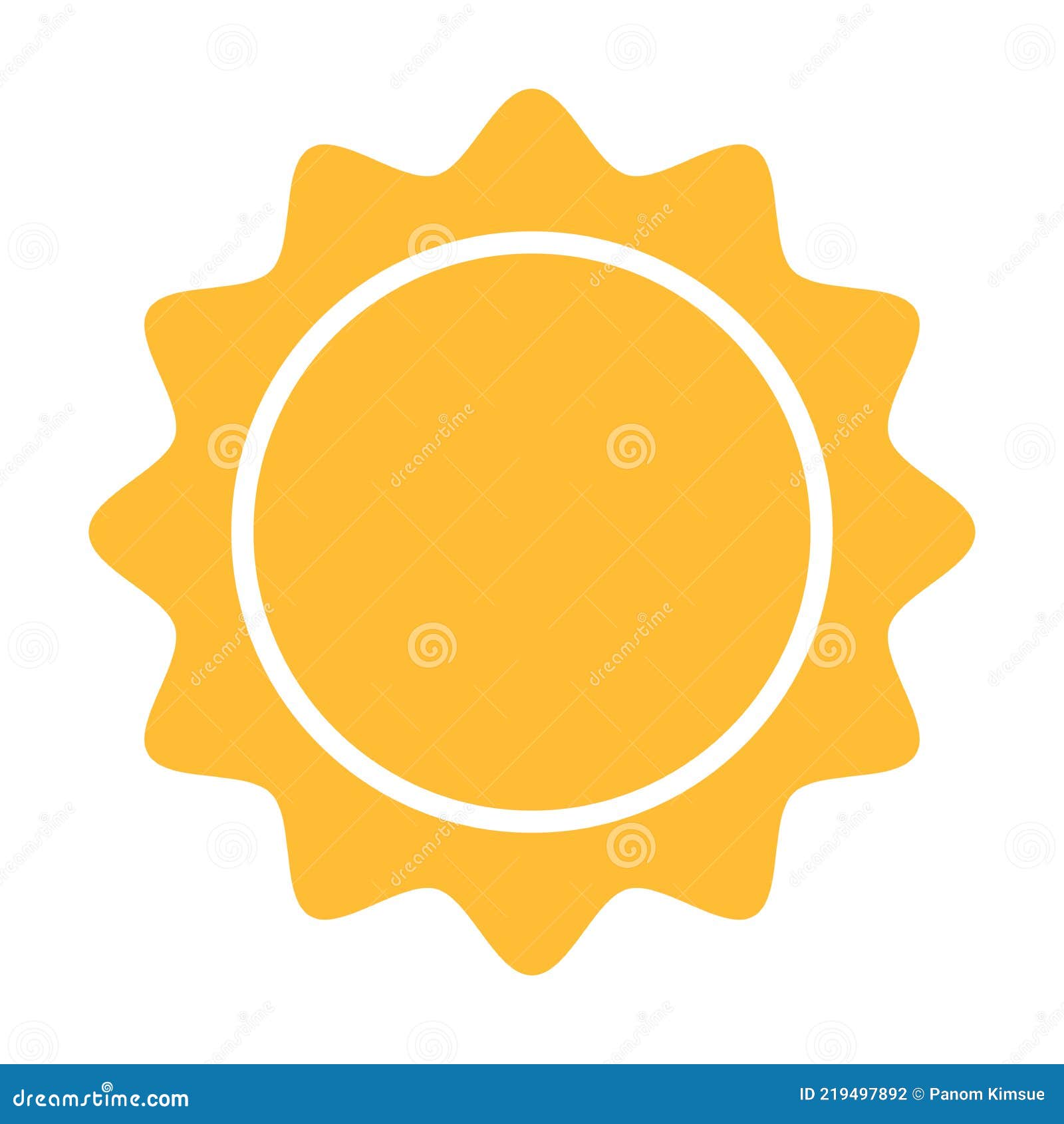 Sun Flat Icon Vector. Summer Pictogram. Sunlight Symbol Stock Vector ...