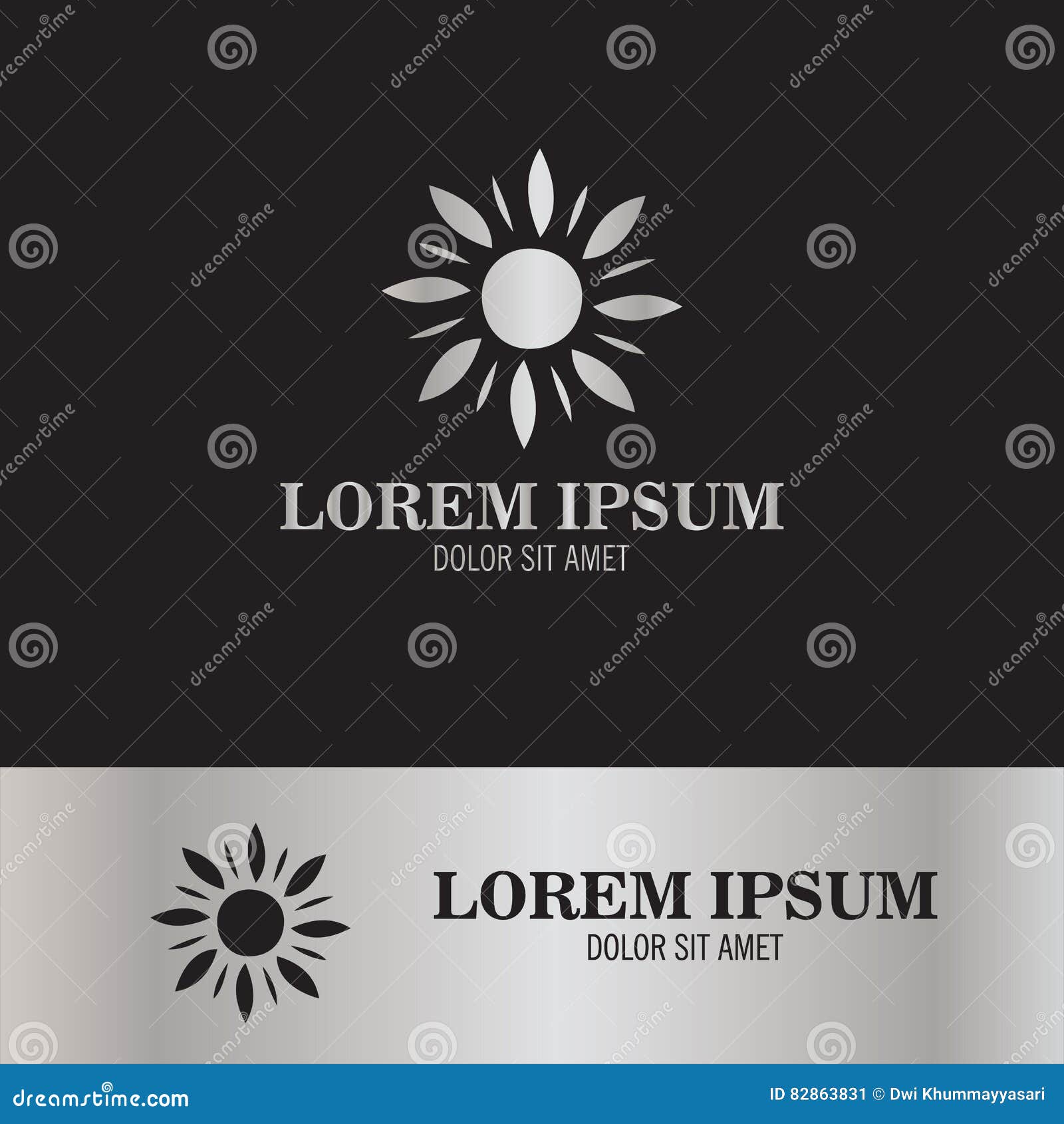 Sun flower abstract logo stock vector. Illustration of corporate - 82863831
