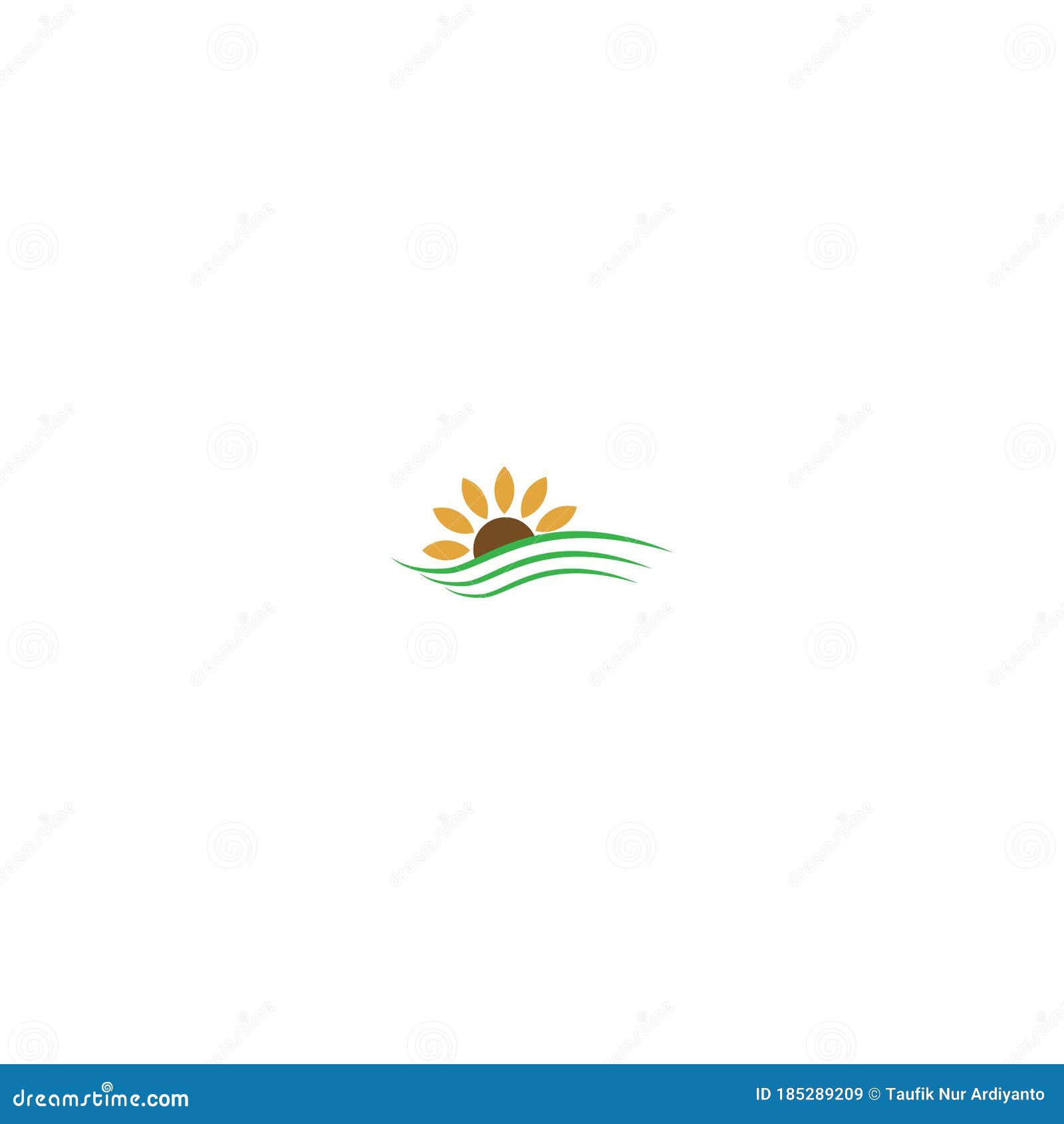 Sun Flower Logo Icon Concept Stock Vector - Illustration of icon, green ...