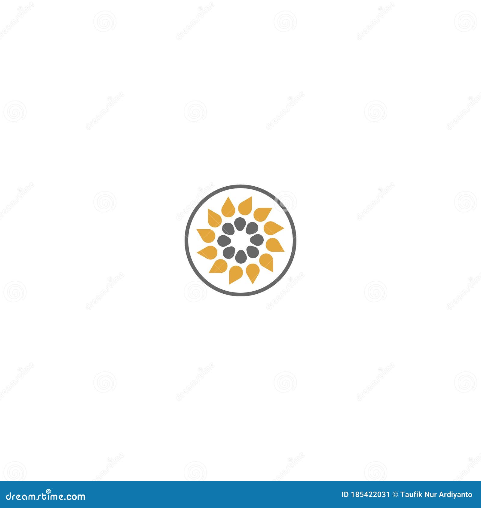 Sun Flower Logo Icon Concept Stock Vector - Illustration of isolated ...