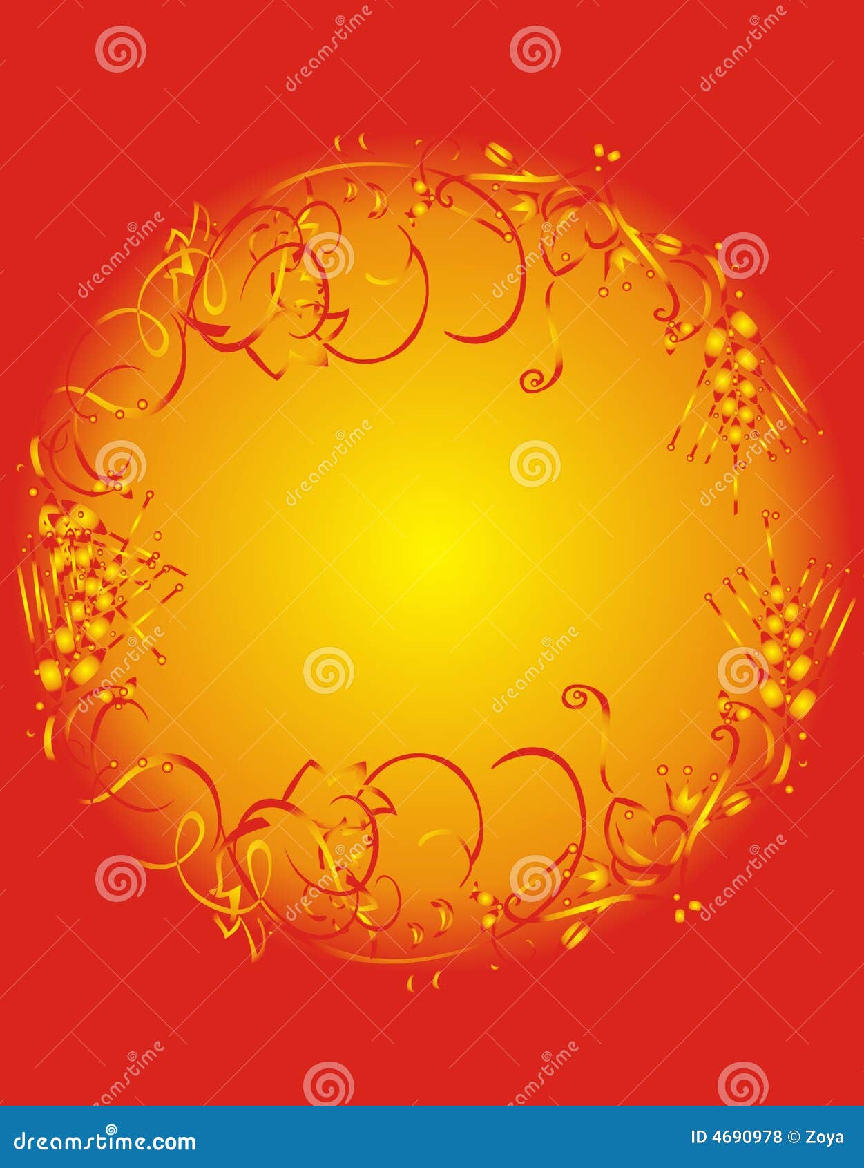 Sun frame stock illustration. Illustration of element - 4690978