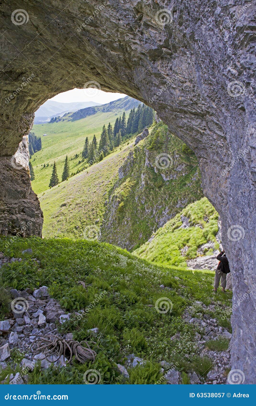 The Sun Gate Landmark of Lotru Mountains Stock Image - Image of ...