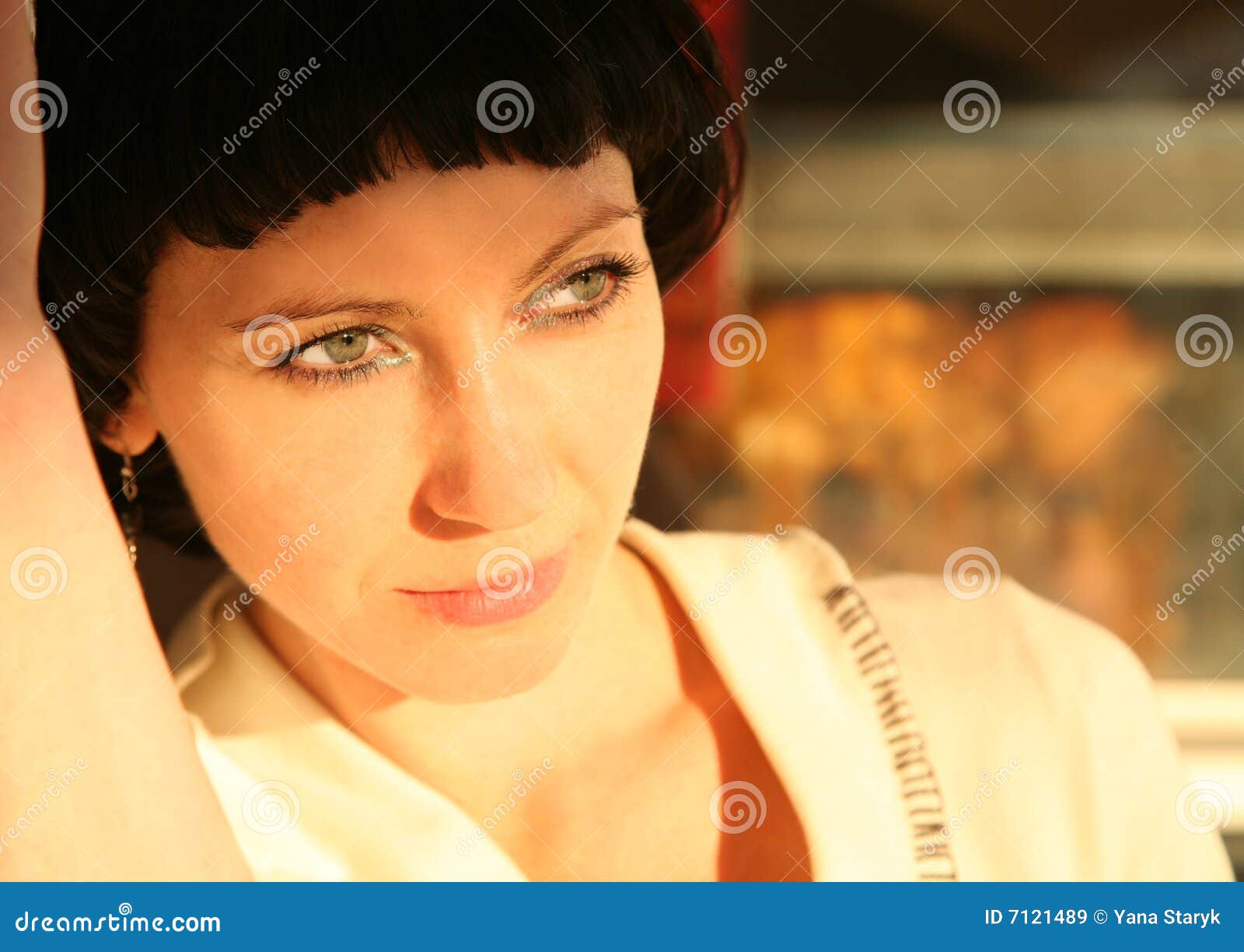 Sun girl stock image. Image of green, sincerity, wonderful - 7121489