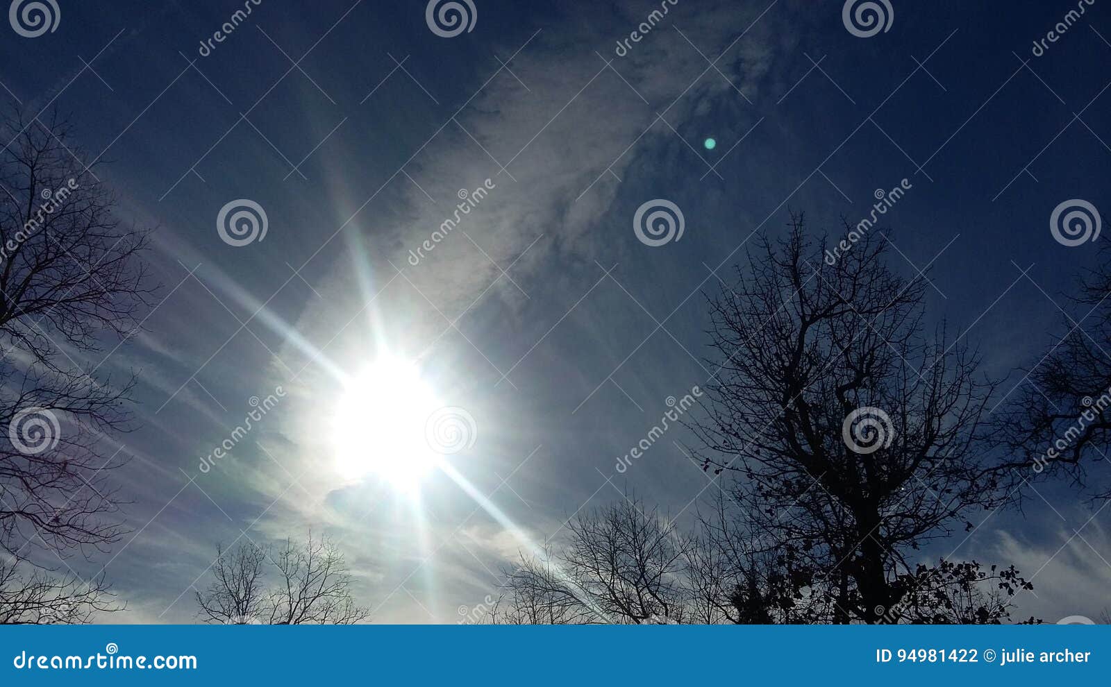 Sun glare stock photo. Image of glare, blue, shine, glar - 94981422
