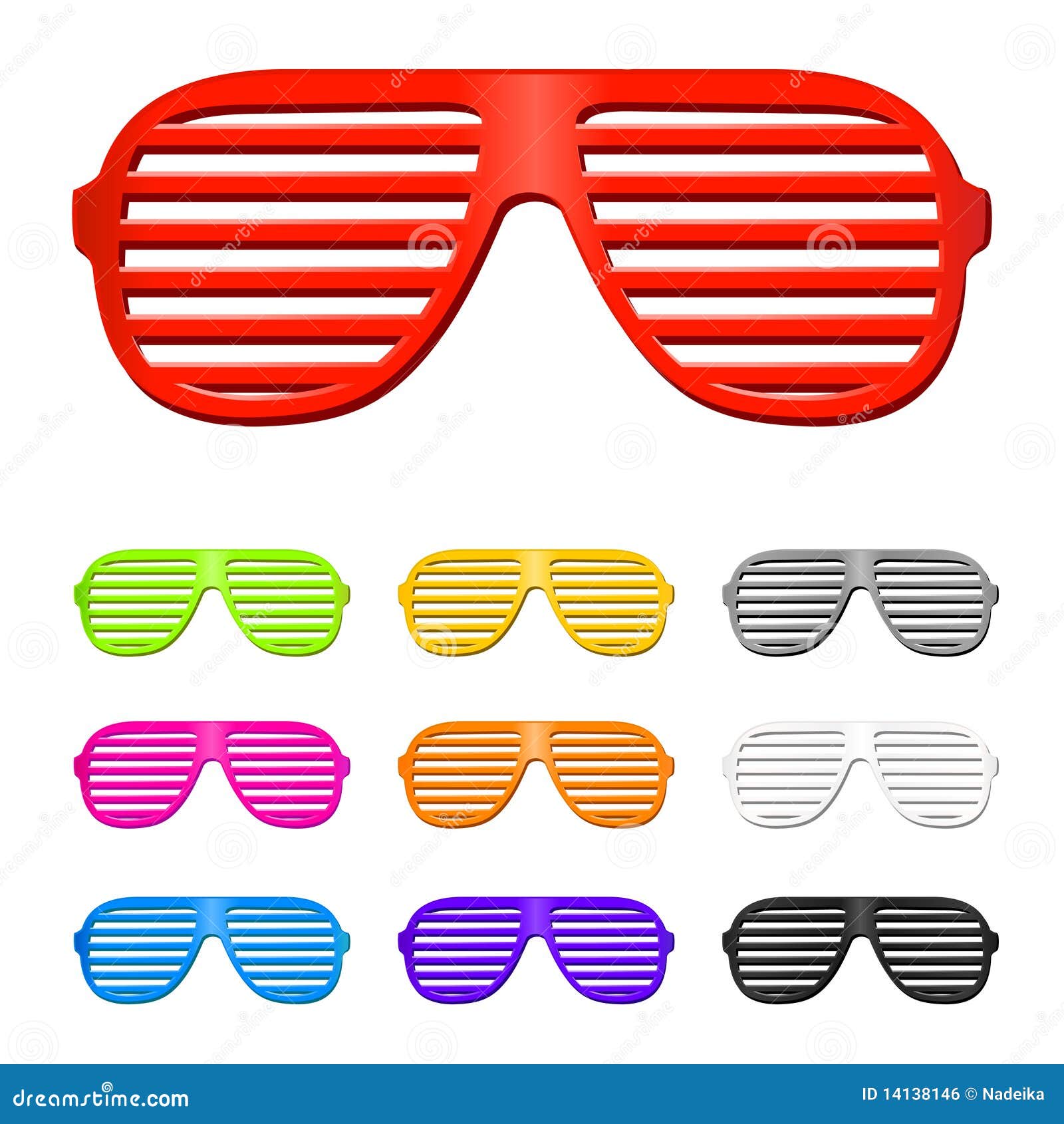 Sun glasses stock vector. Illustration of collection - 14138146