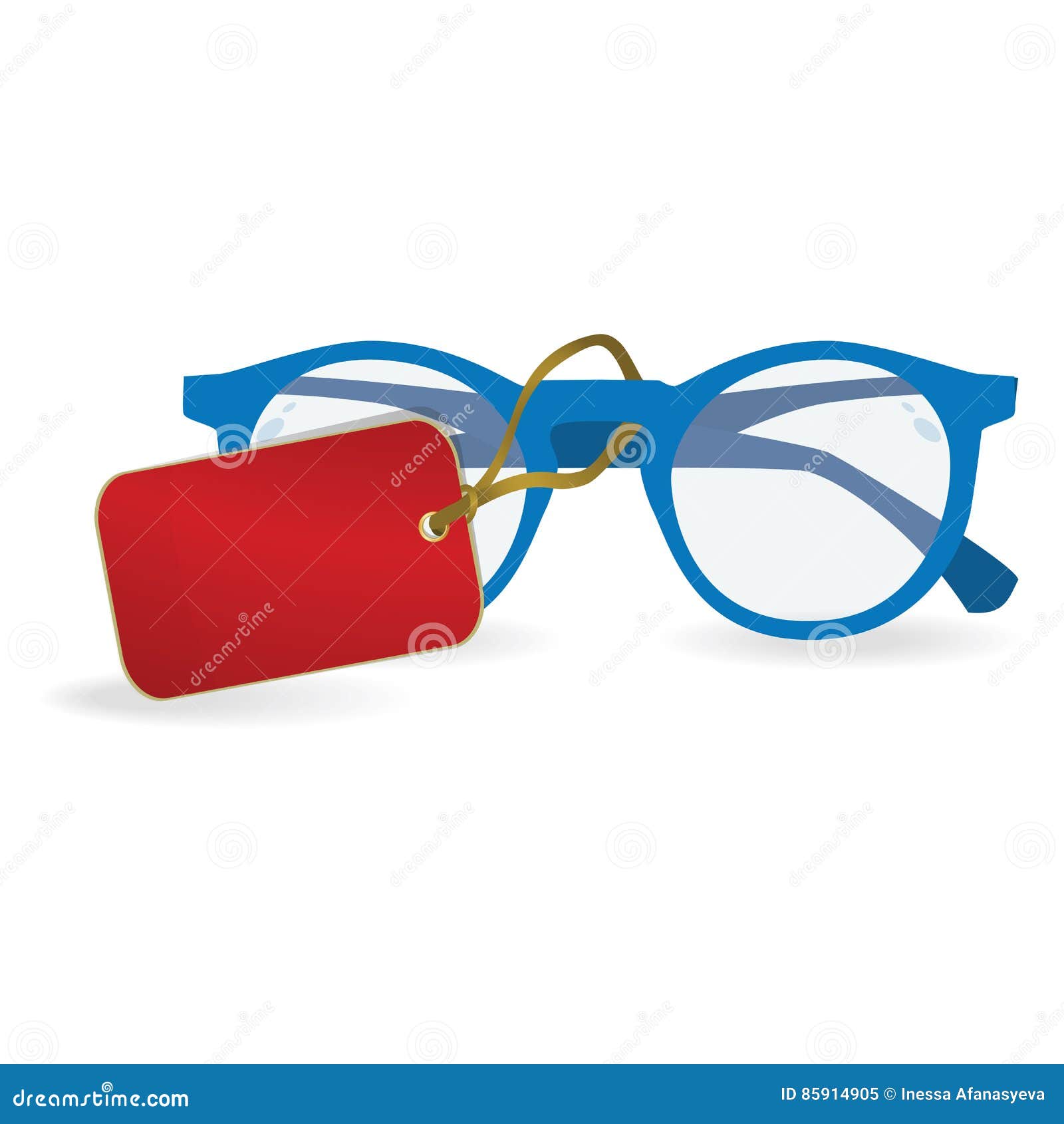 Sun Glasses with a Red Label. Eps10 Stock Vector - Illustration of lens ...