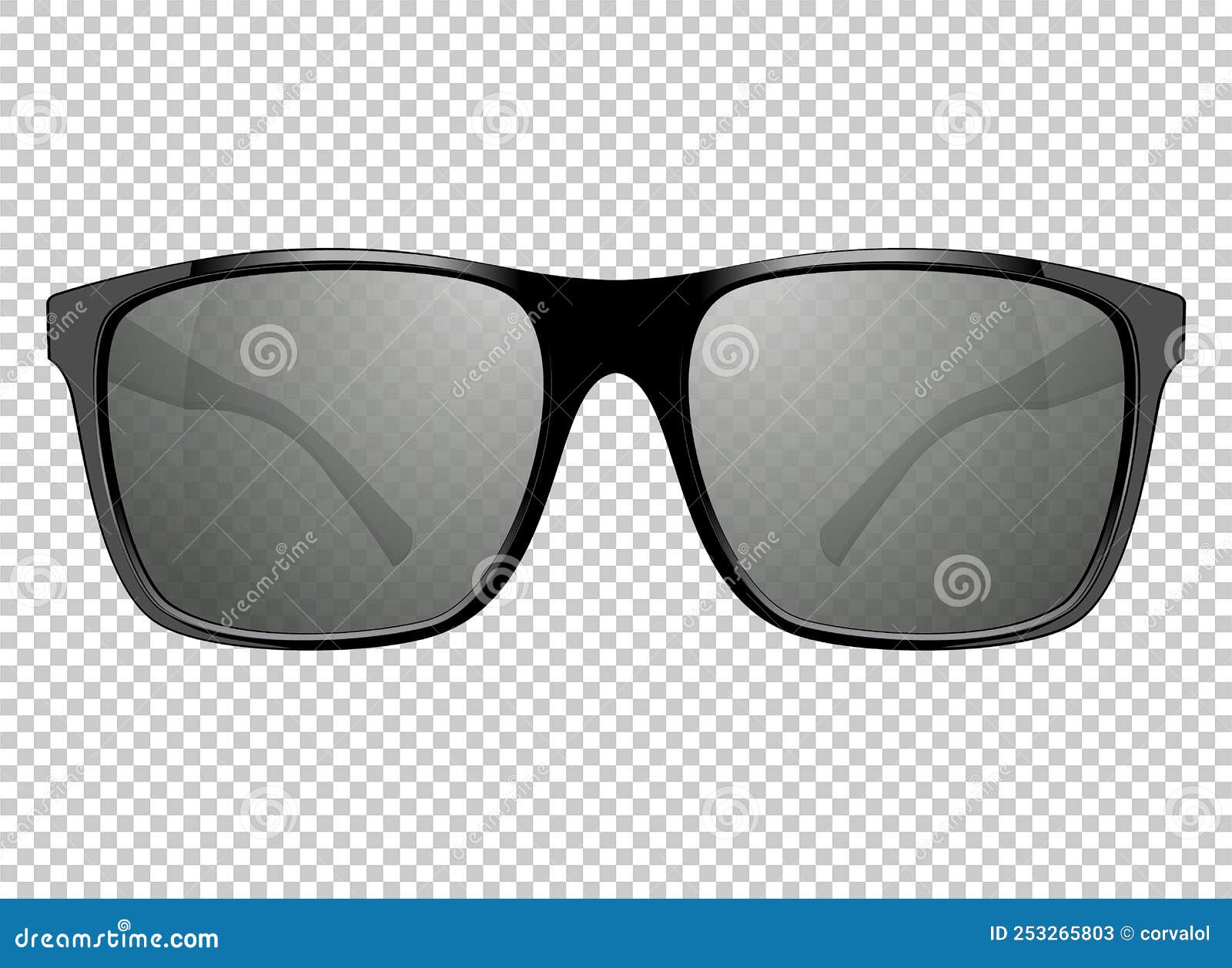 Sun Glasses Vector Illustration Realistic Stock Vector - Illustration ...