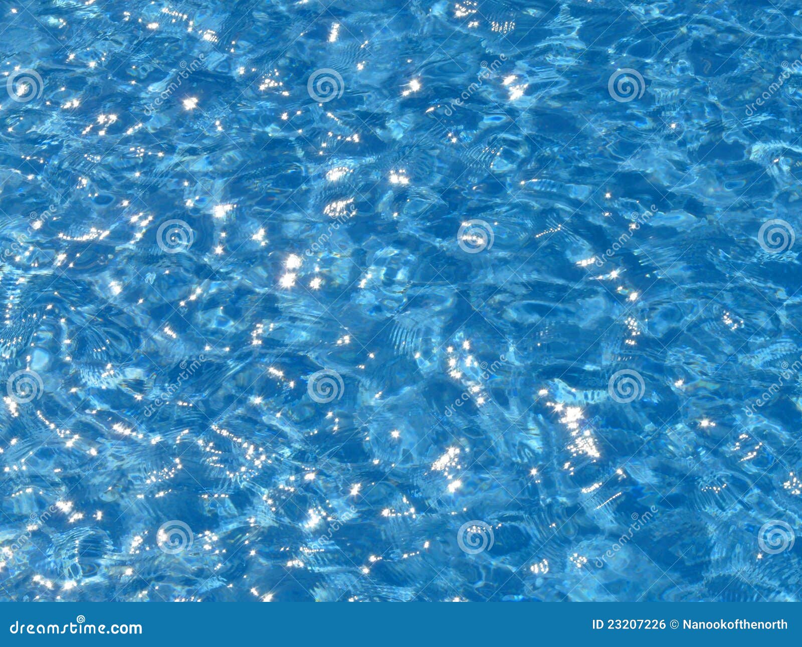 Sun Glinting on Azure Blue Water Stock Photo - Image of holiday ...