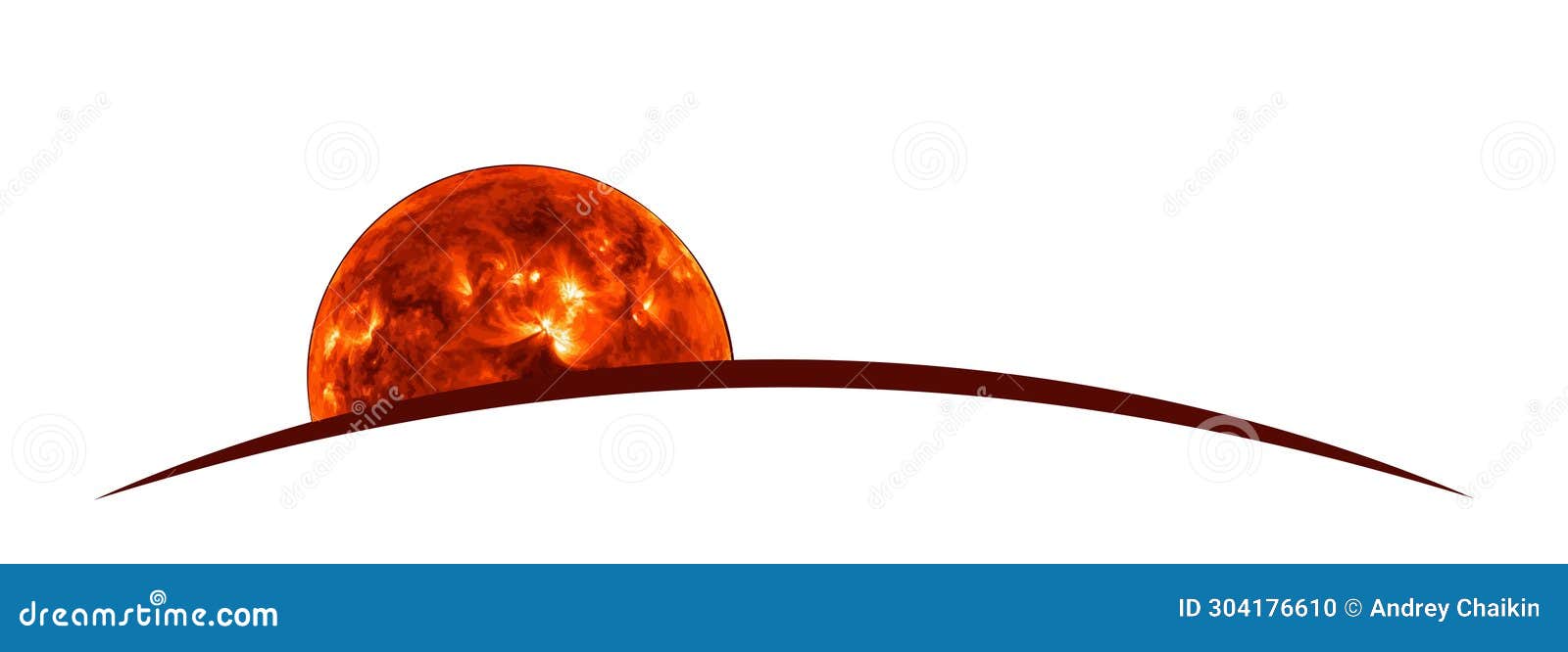 The sun globe symbol. stock vector. Illustration of planet - 304176610