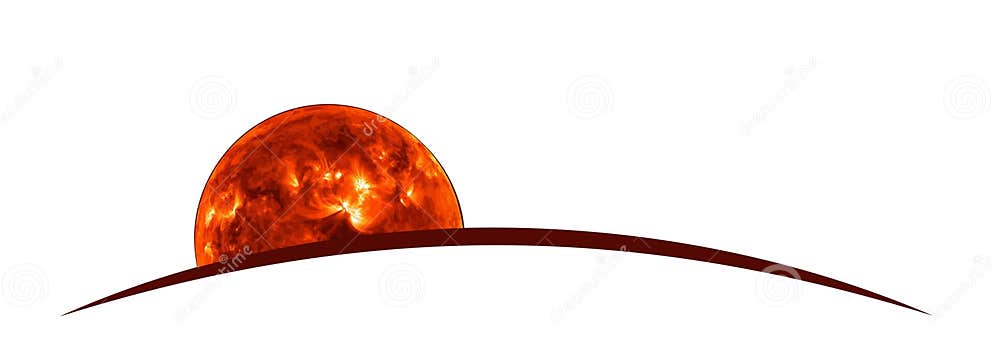 The sun globe symbol. stock vector. Illustration of planet - 304176610