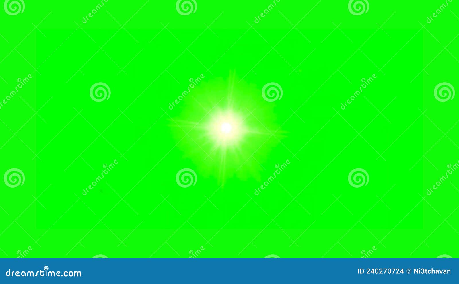 Sun Glowing at Centre Motion Graphics with Green Screen Background ...