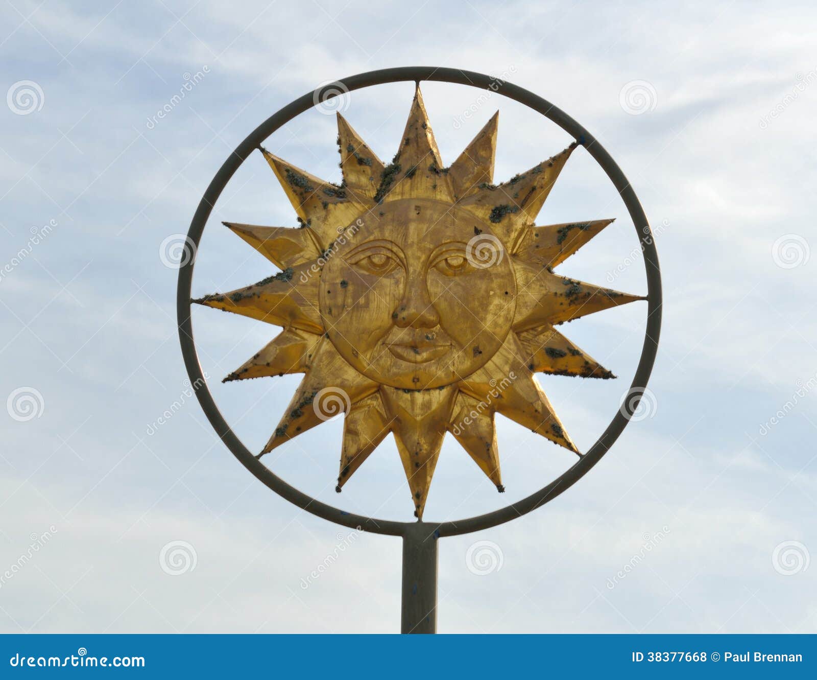 Sun God symbol stock photo. Image of golden, cloudscape - 38377668