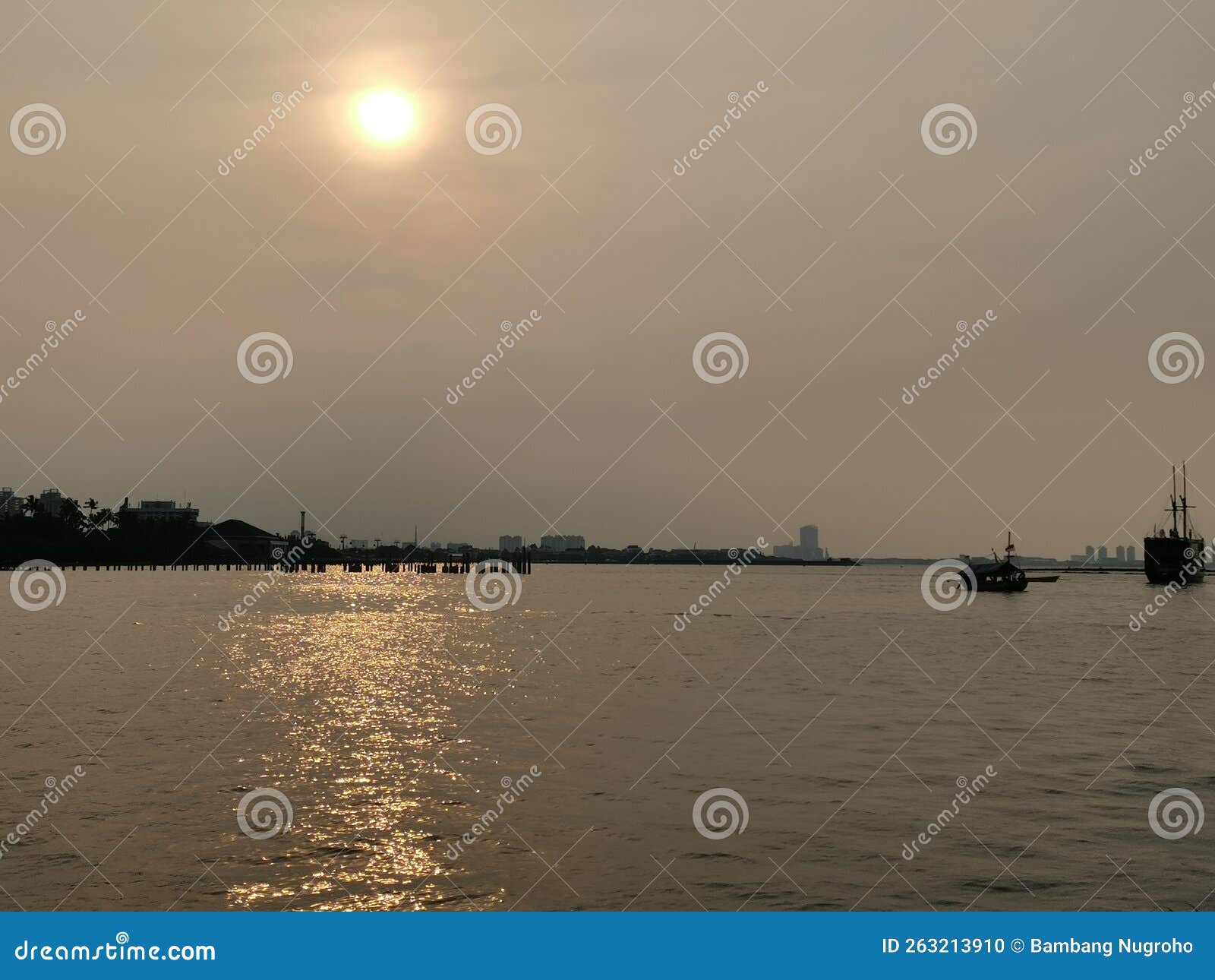 When the Sun Goes Down in North Jakarta Stock Photo - Image of sunset ...