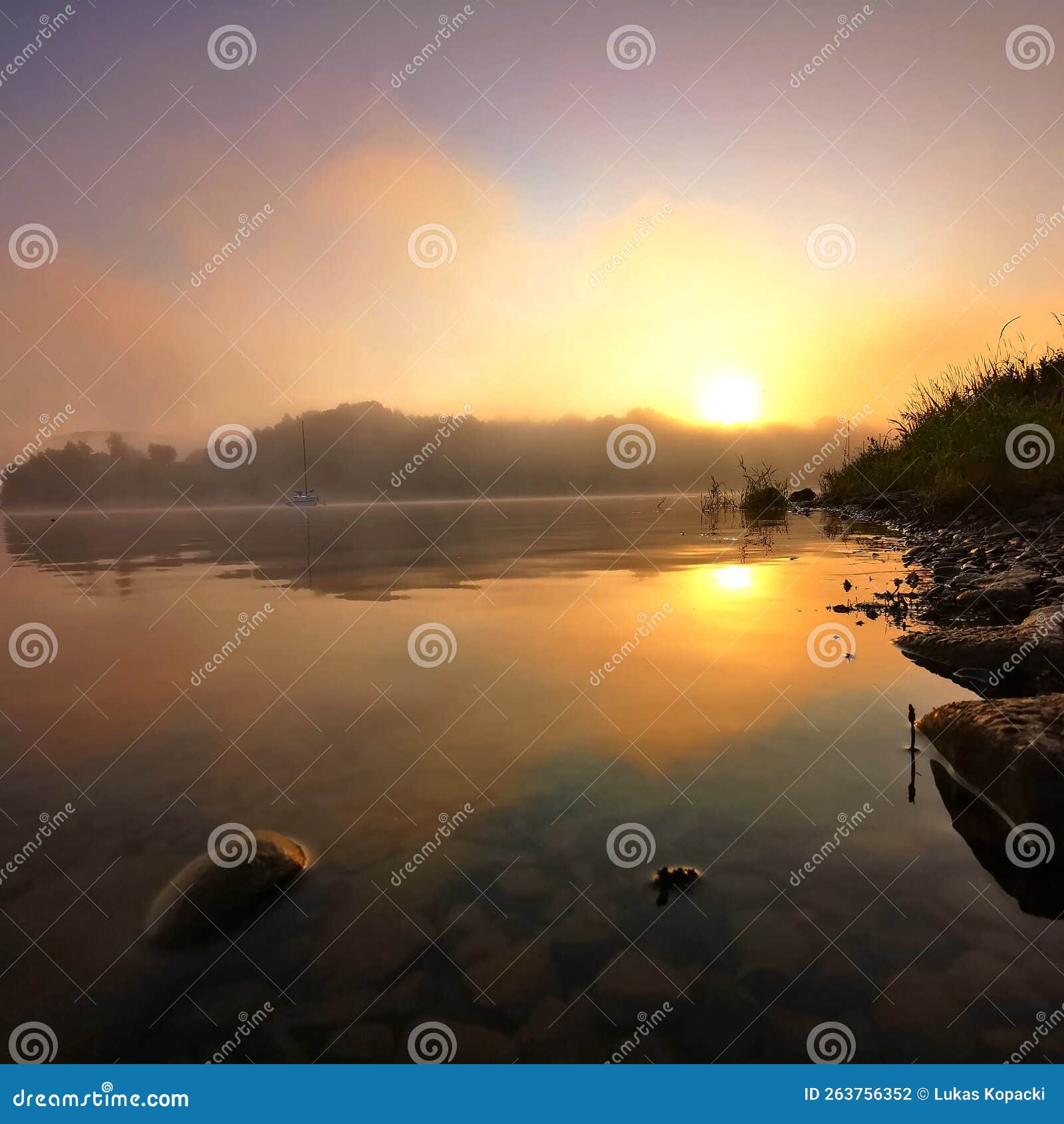 When the Sun Goes up stock photo. Image of nature, afterglow - 263756352