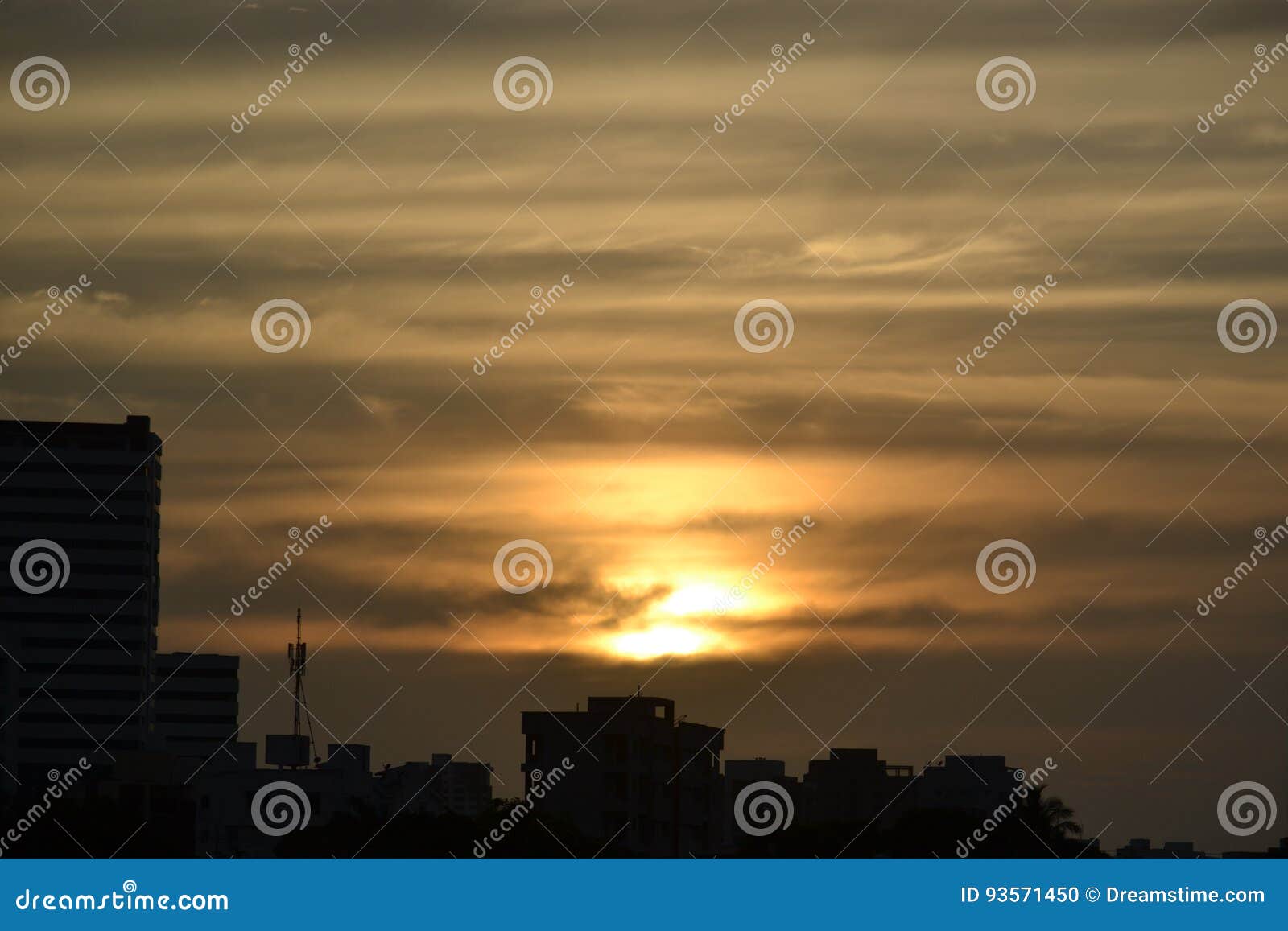 Sun is going down stock photo. Image of cloud, covered - 93571450