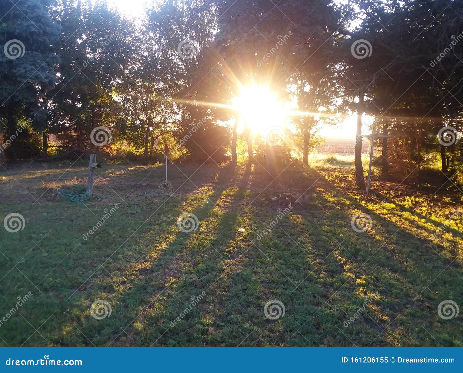Sun Going Down in My Backyard Stock Image - Image of nabraska, rising ...